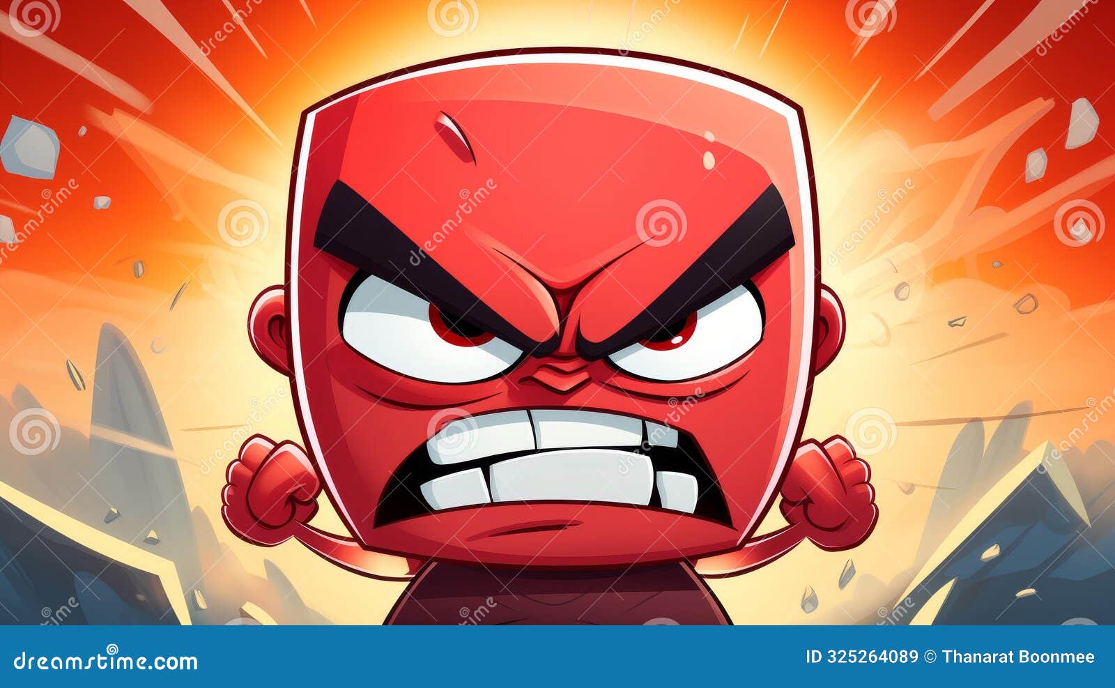 Unique Angry Blue Duck Digital Illustration Created Dynamically Using ...