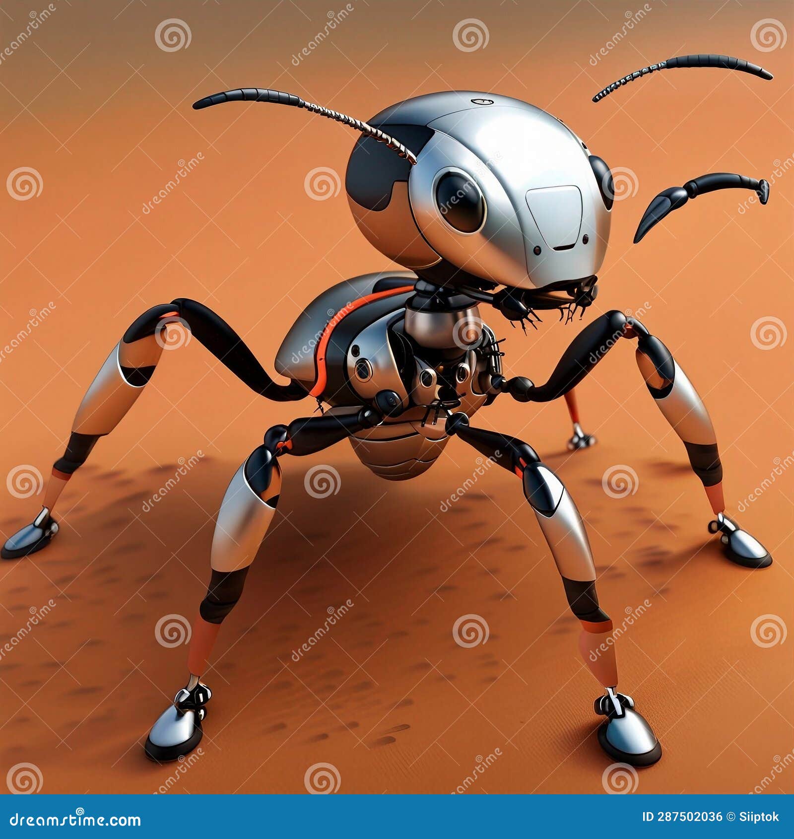 Ant Robot Character Design Illustration Stock Illustration ...