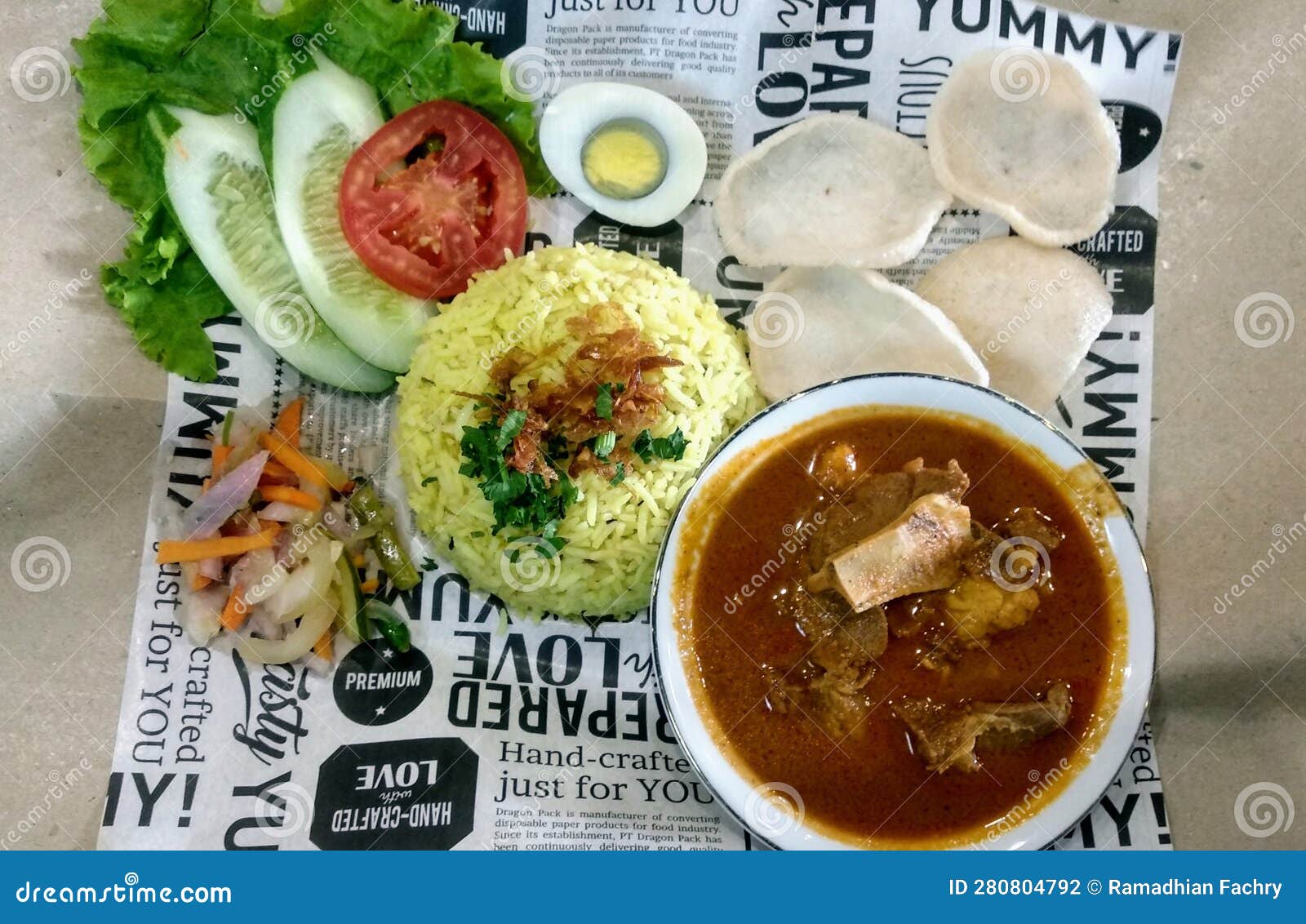 Unique Arab Rice and Lamb Curry Stock Photo - Image of unique, rice ...
