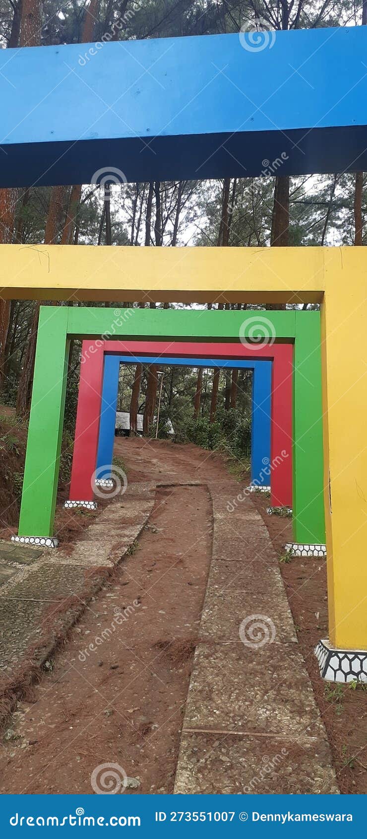 Unique arch in the garden stock image. Image of wall - 273551007