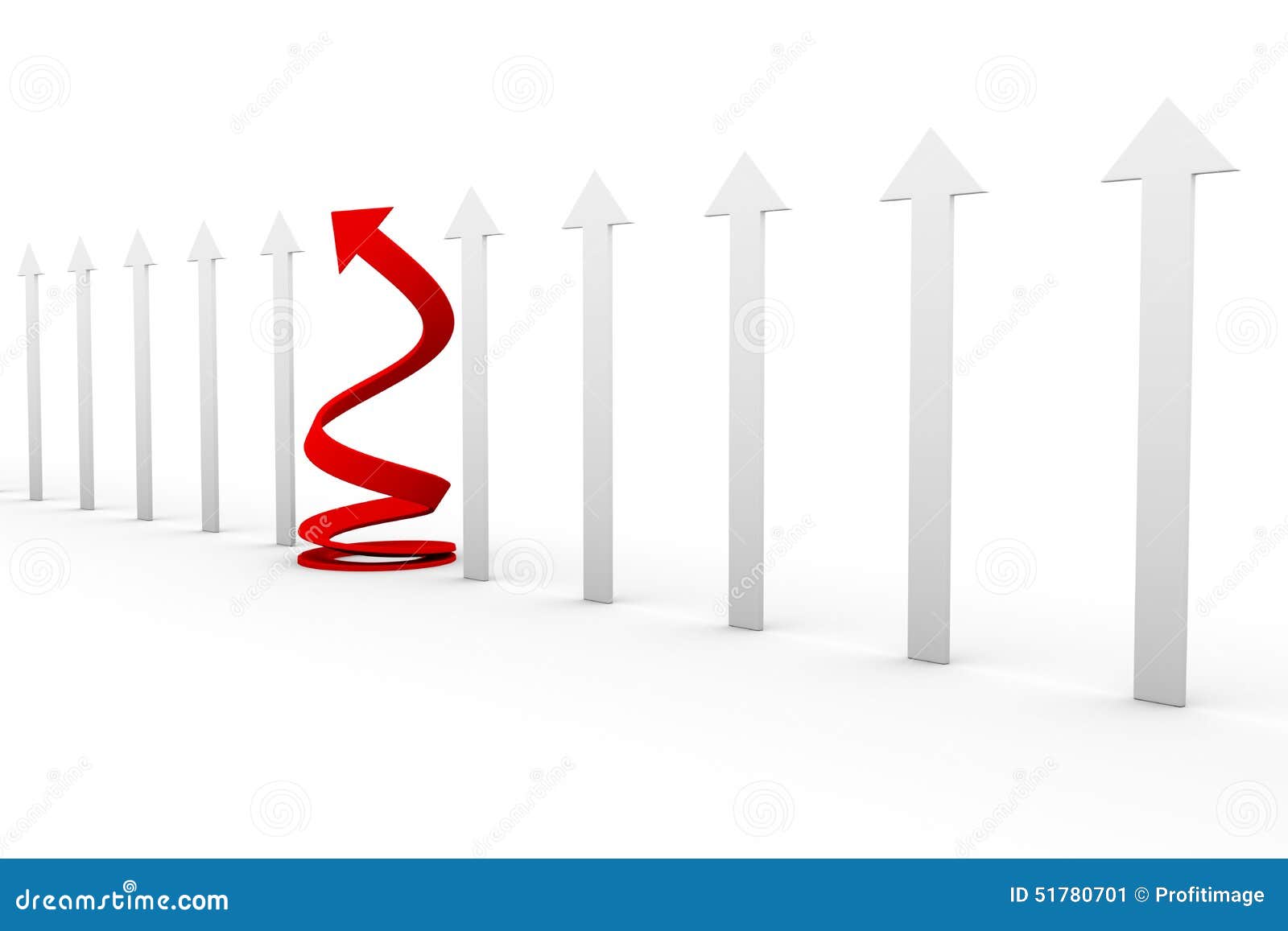 Unique arrow stock illustration. Illustration of distinction - 51780701