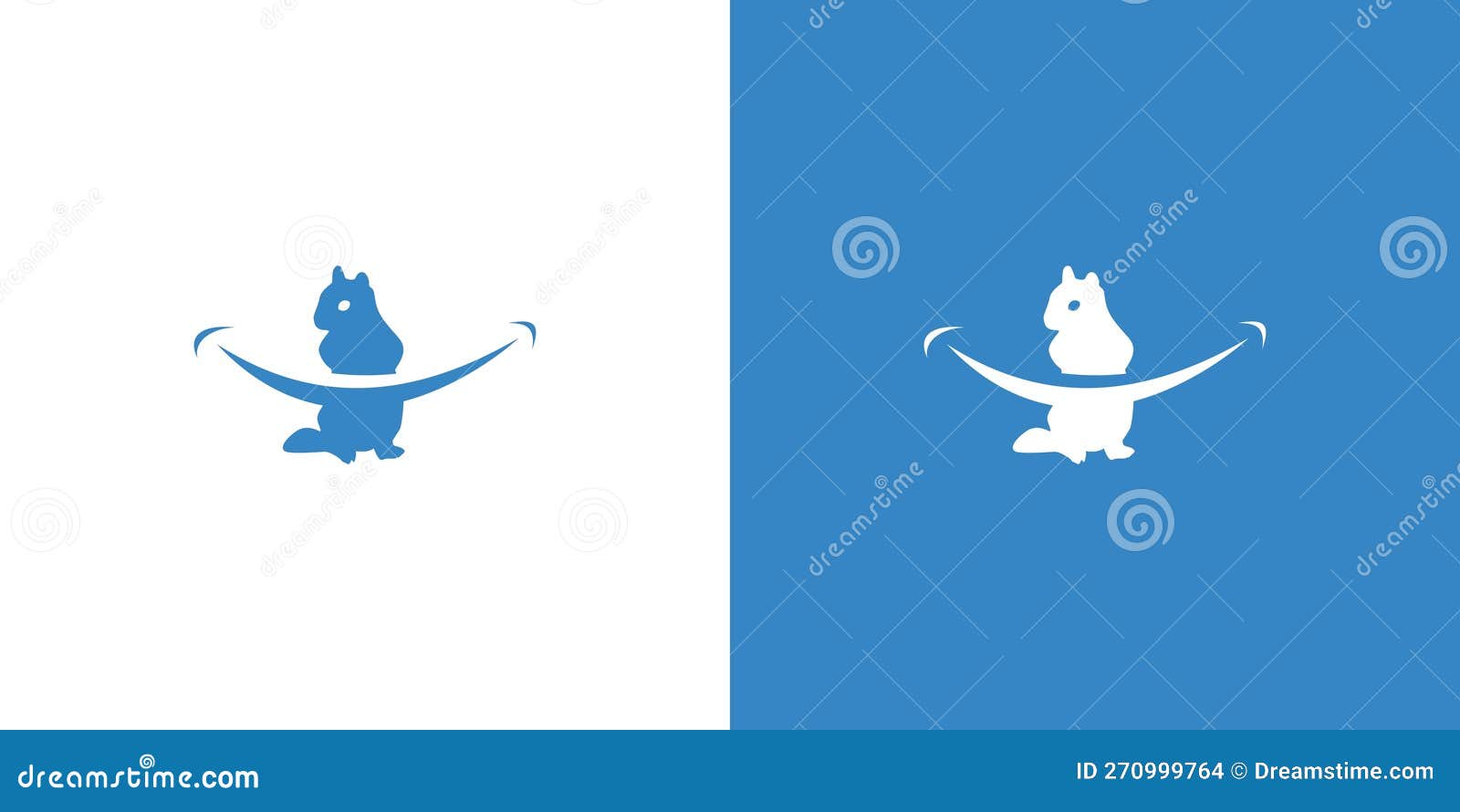 Unique and Attractive Smiling Squirrel Logo Design Stock Vector ...