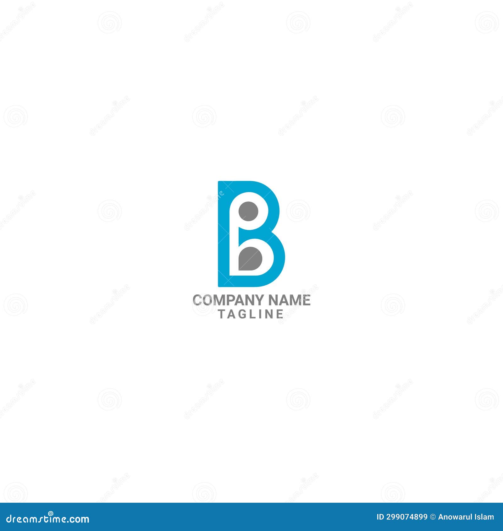 Unique B Letter Logo stock illustration. Illustration of icon - 299074899