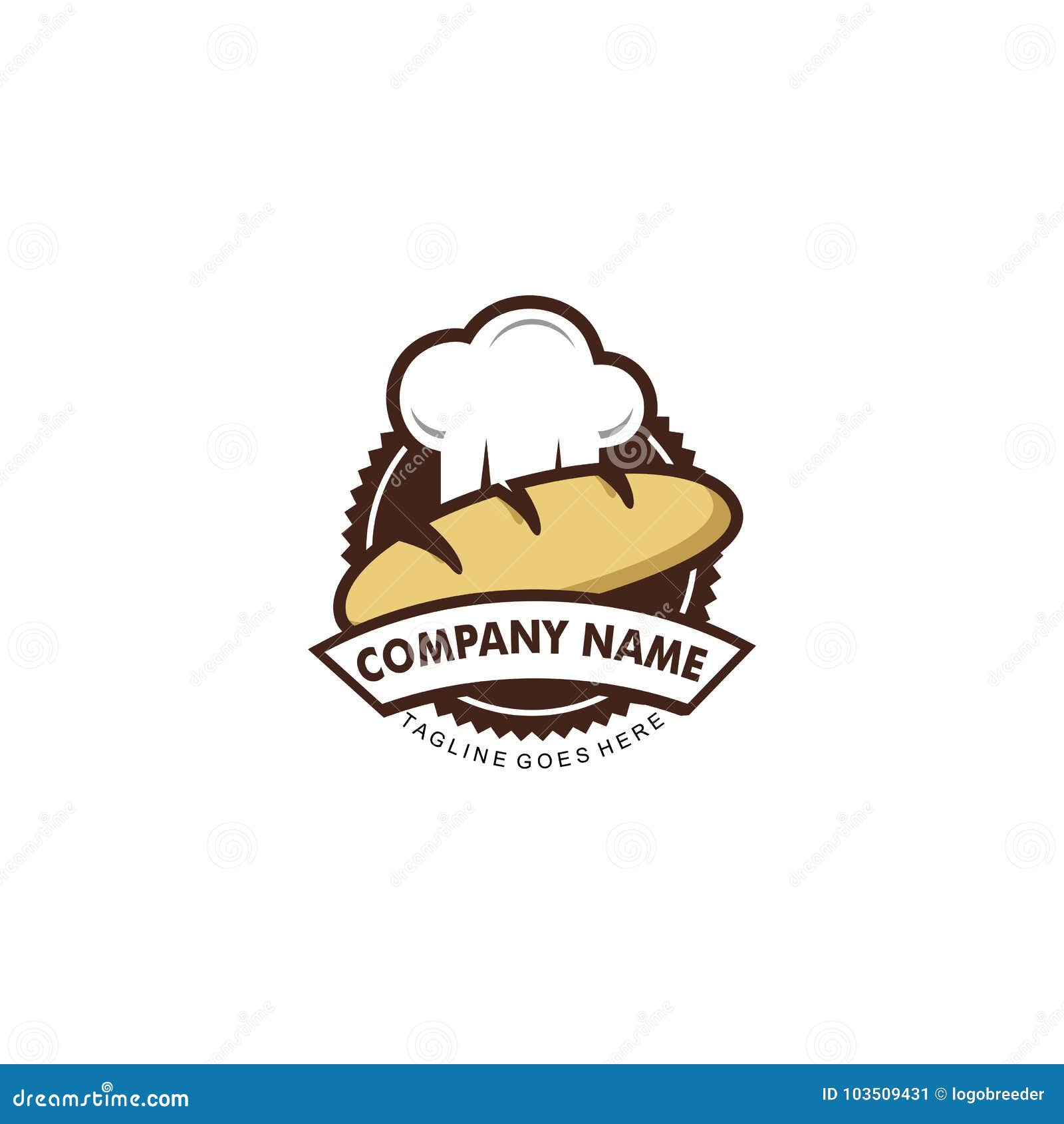 Unique Bakery Logo Template. Vector Stock Vector - Illustration of ...