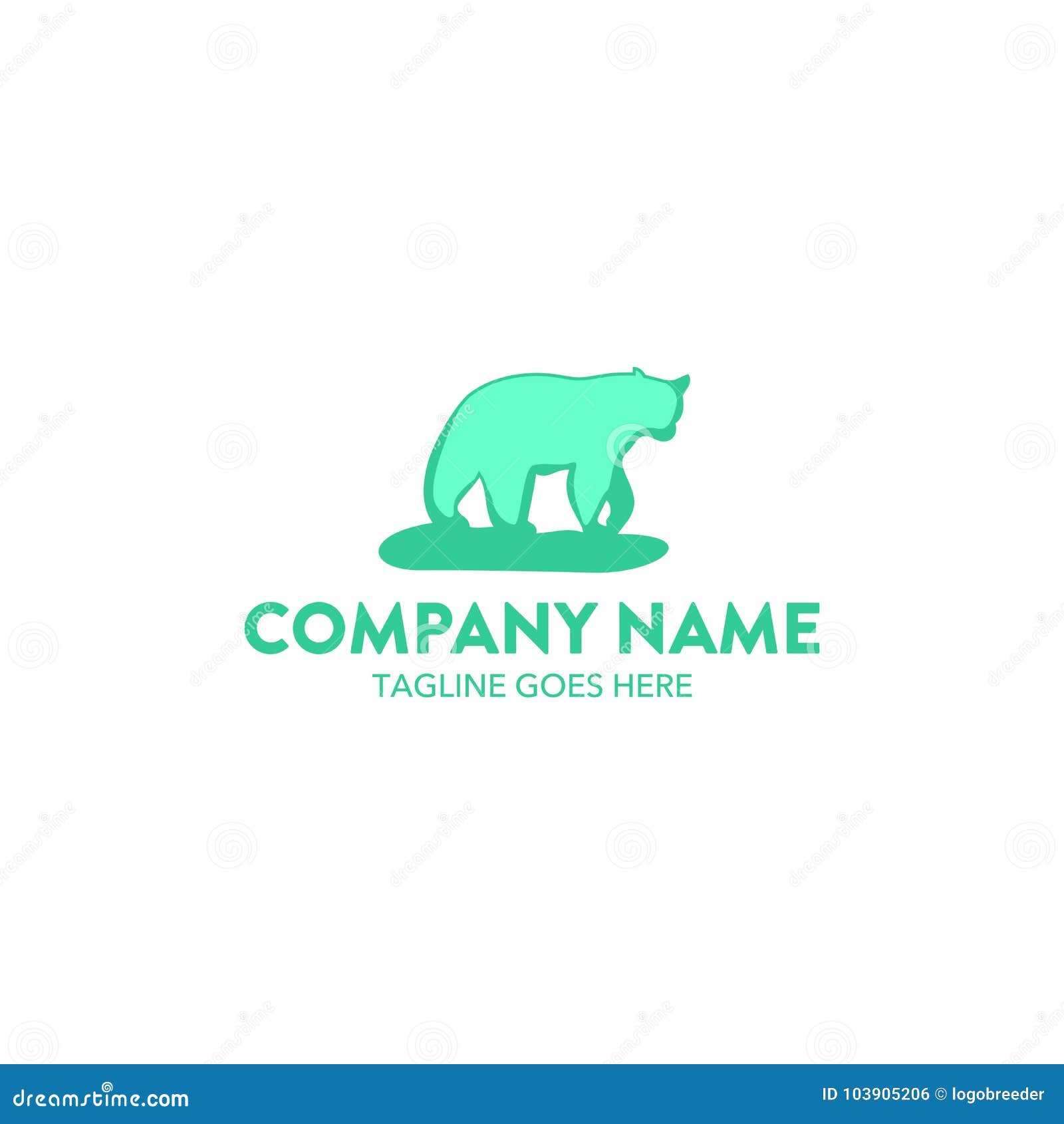 Unique Bear Logo Template. Vector Stock Vector - Illustration of mascot ...