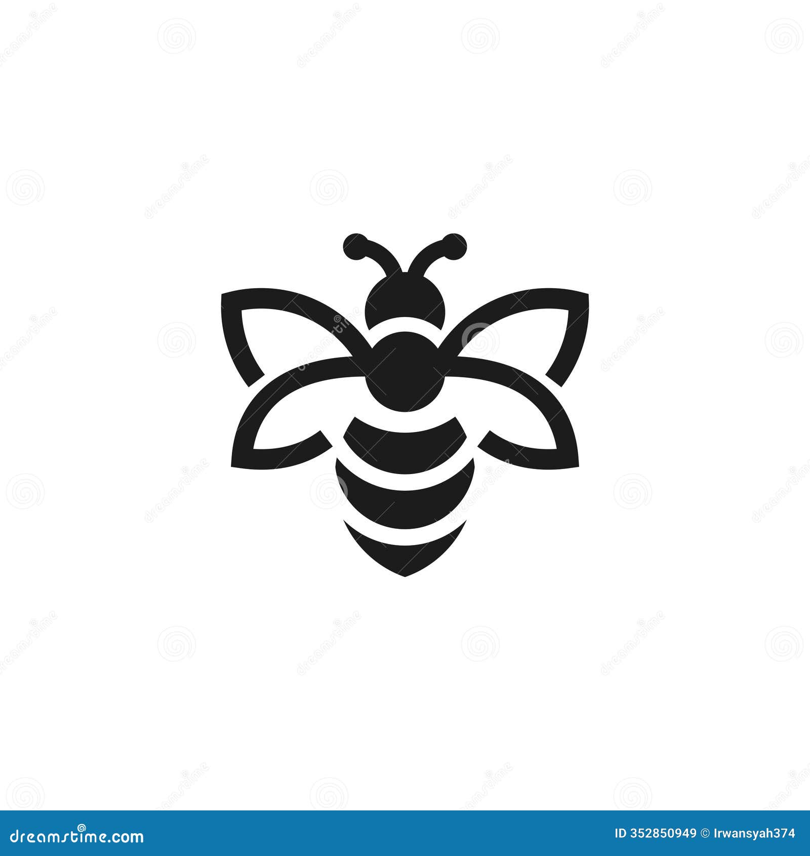 Unique Bee Logos for Standout Designs Stock Illustration - Illustration ...
