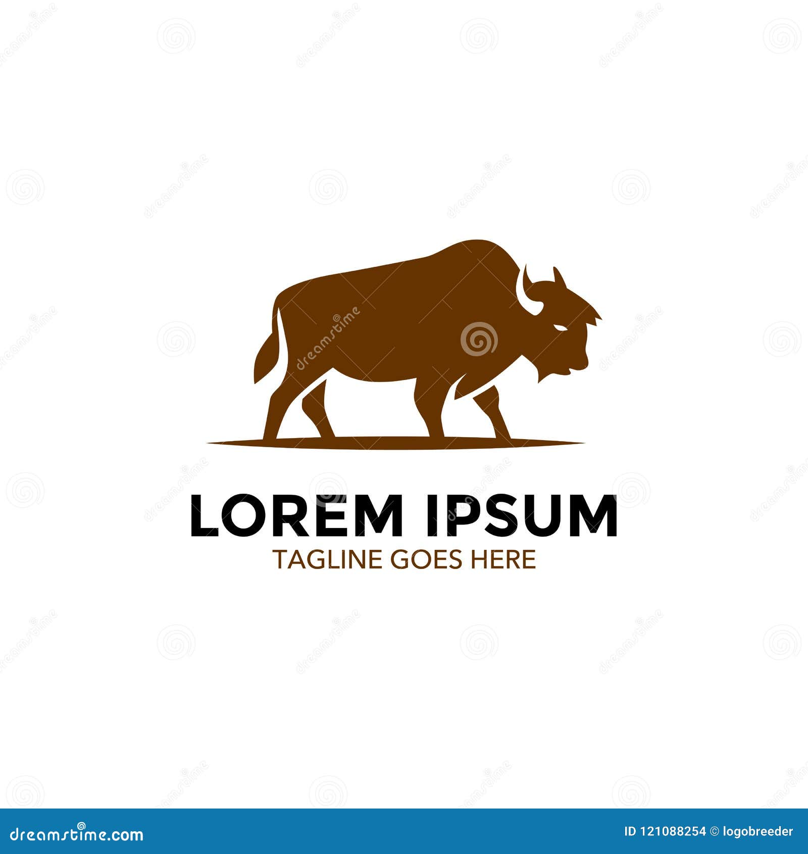 The Bison Logo Vector, Animal Logo | CartoonDealer.com #121357333