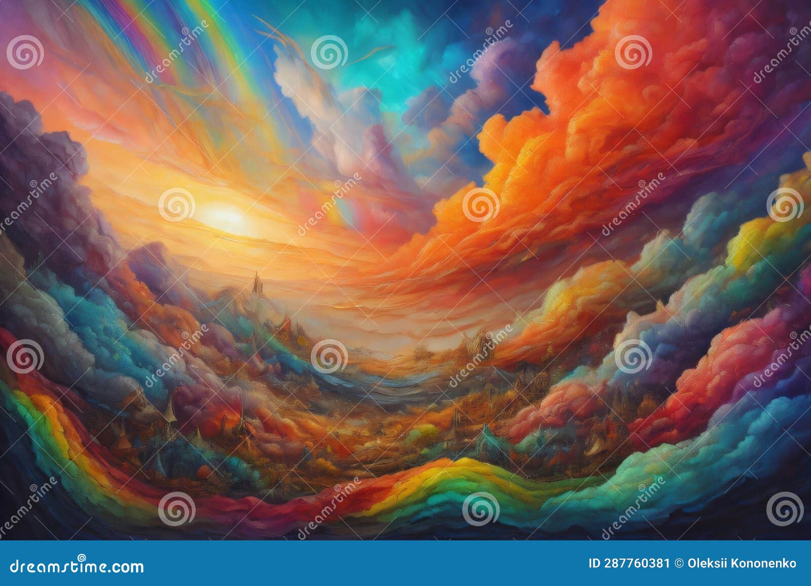 Unique Blend of Colors and Textures Inspired by Surreal Sunrises or ...