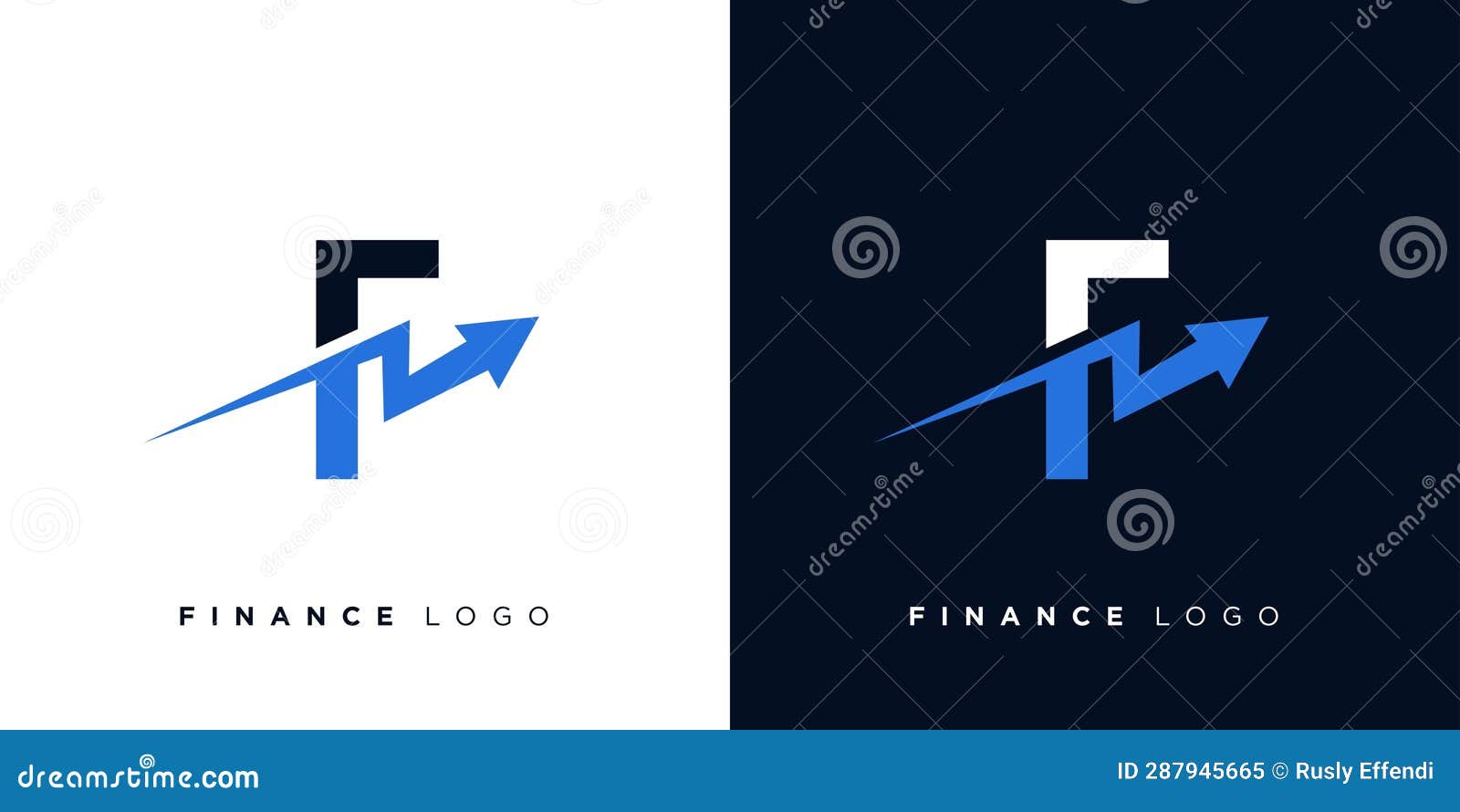Unique and Bold Financial Logo Design Stock Vector - Illustration of ...
