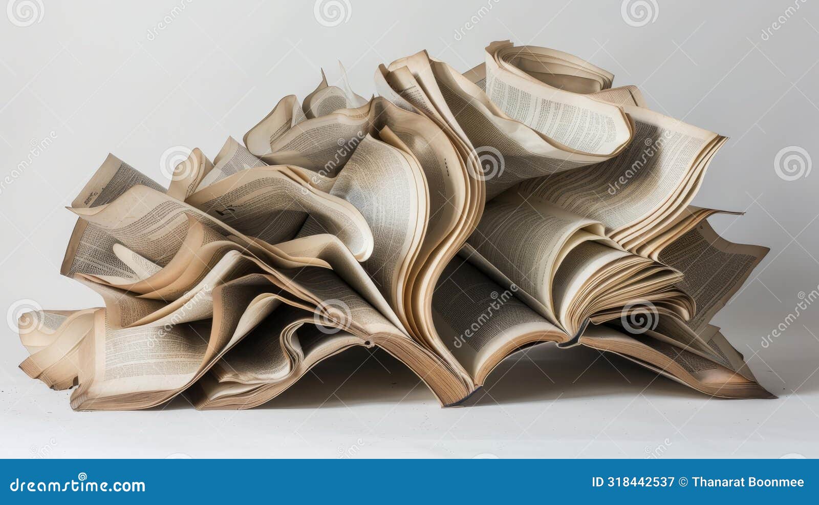 A Unique Book with Interactive, Overlapping Pages Revealing Various ...