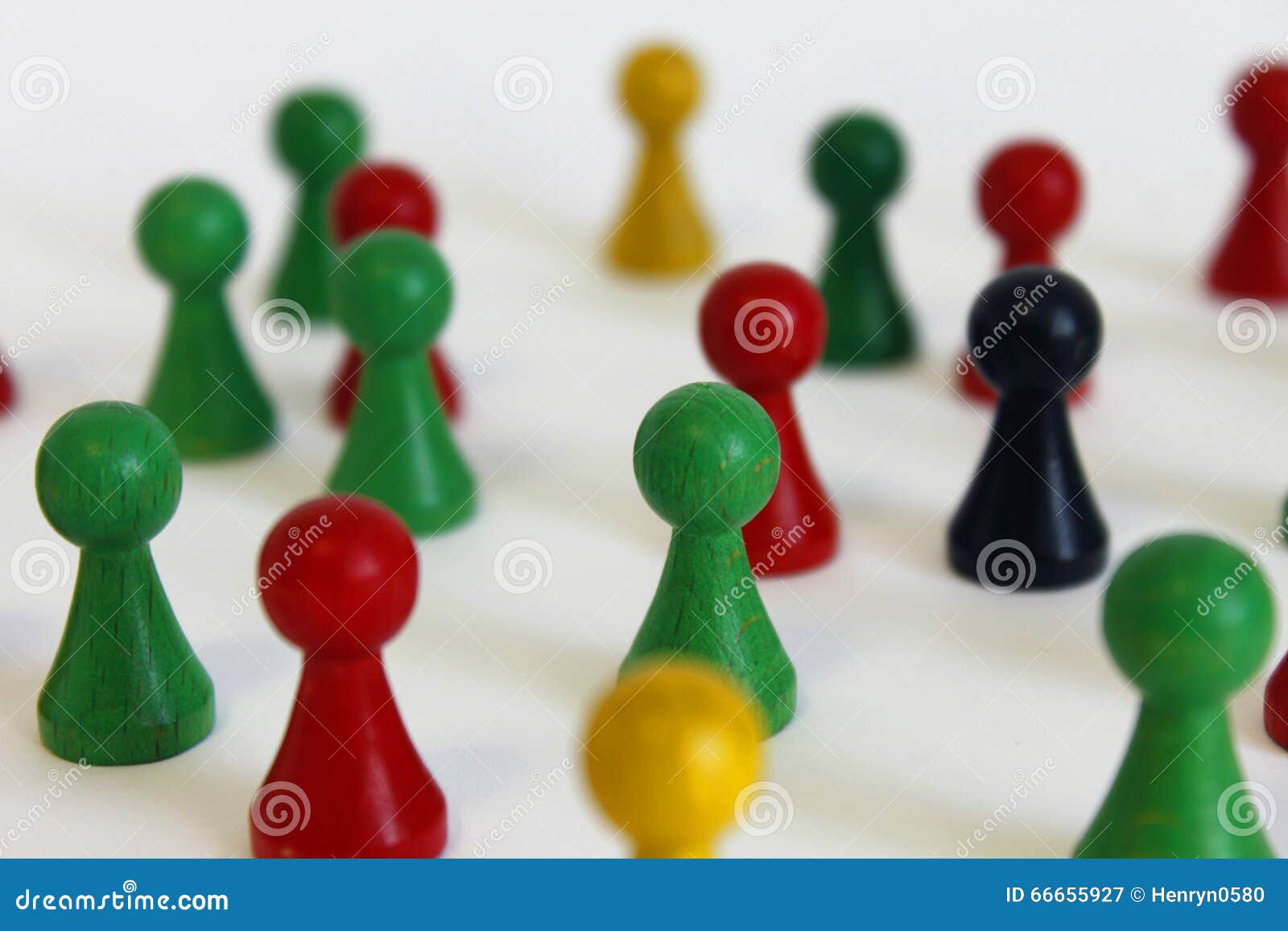Unique Boss Team Figure Colorful Green Leading Object Stock Image ...