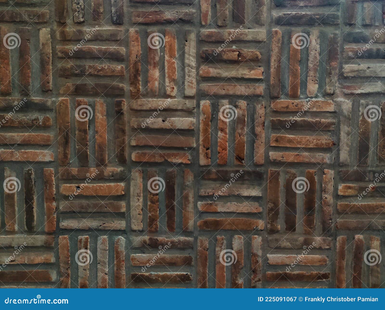 UNIQUE BRICK WALL PATTERN stock image. Image of pattern - 225091067
