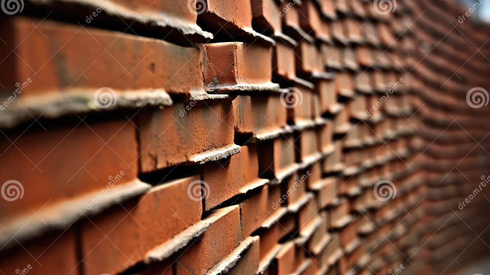 Unique Brick Wall Perspective Stock Illustration - Illustration of ...