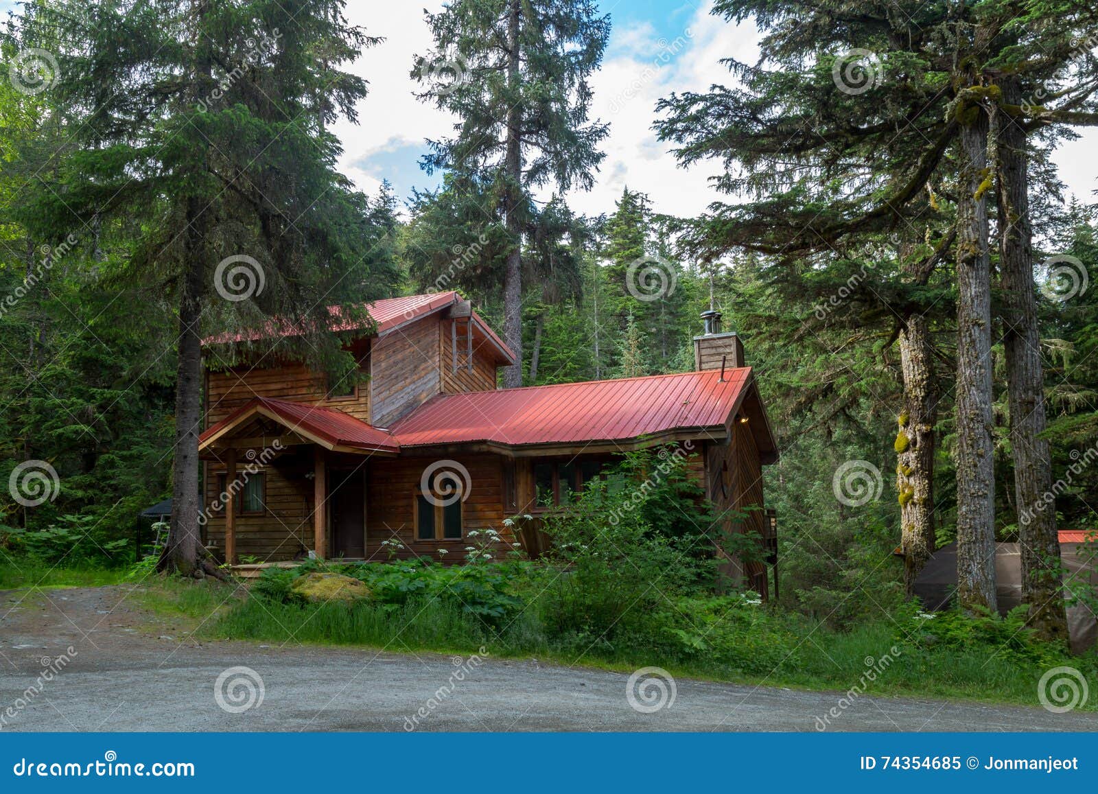 Unique buildings in Alaska stock image. Image of barns - 74354685