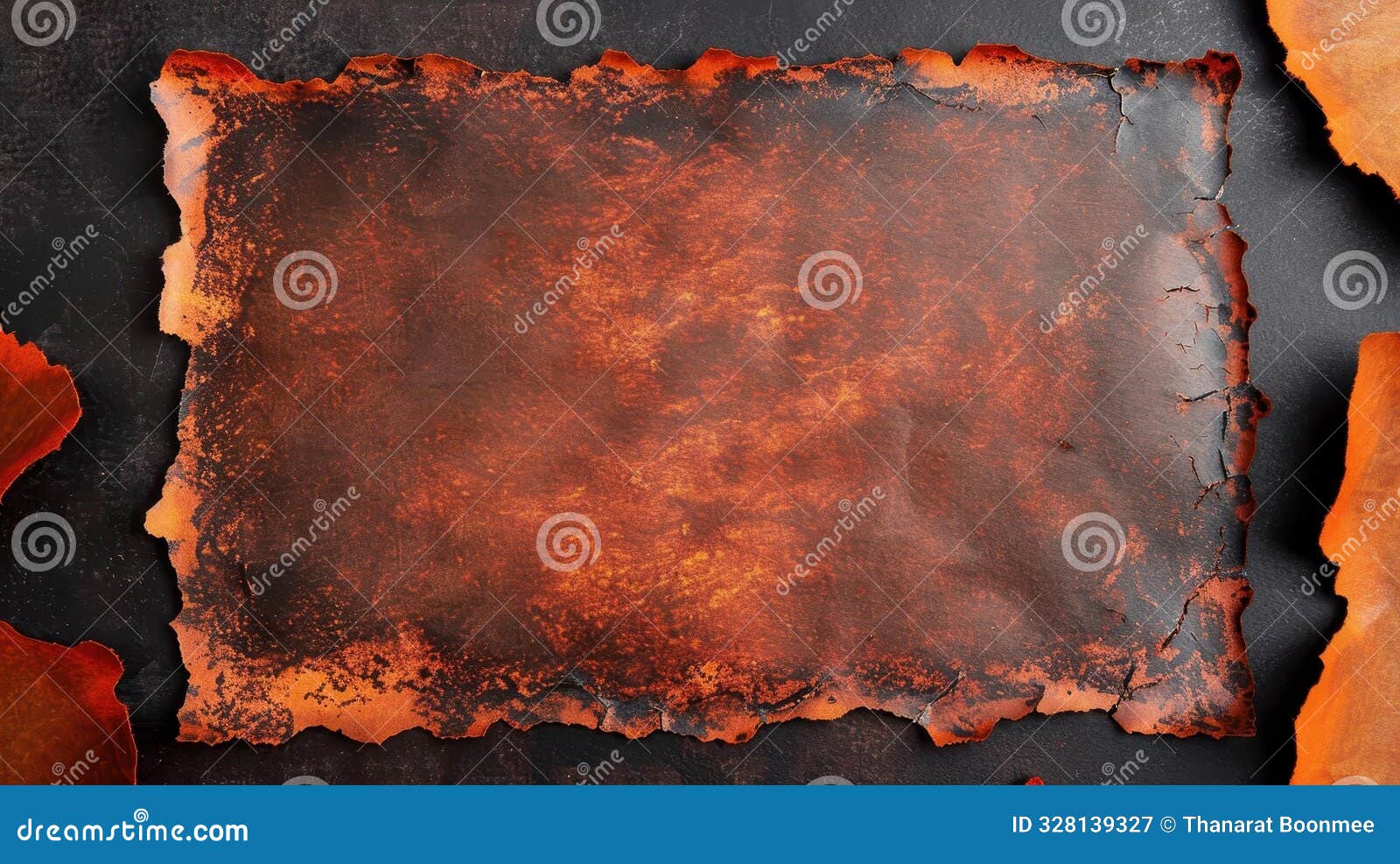 Unique Burn Paper Texture with Torn and Charred Edges Stock ...