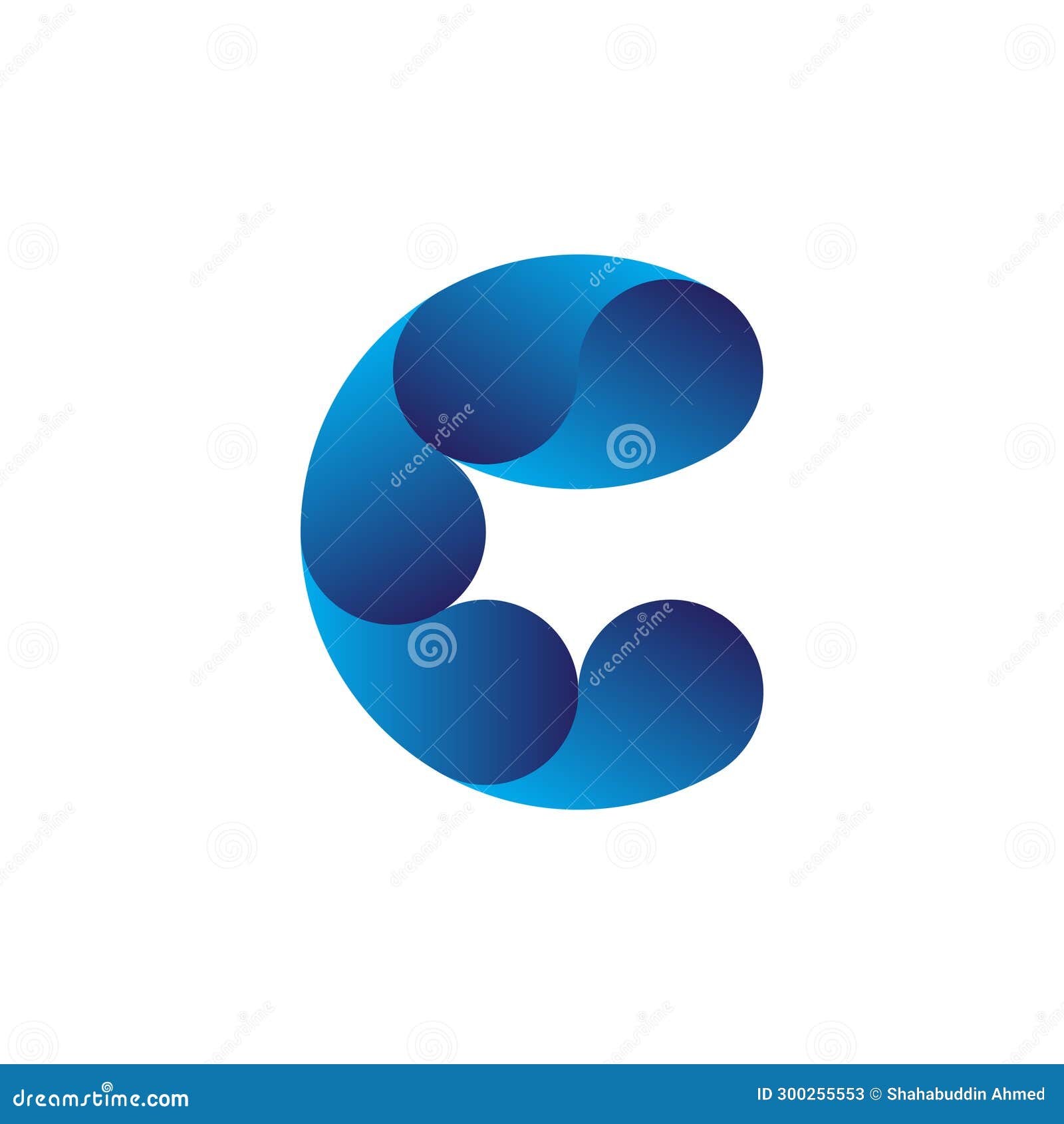 Unique C Initial Logo Design with Modern Minimalist Colorful Gradient C ...