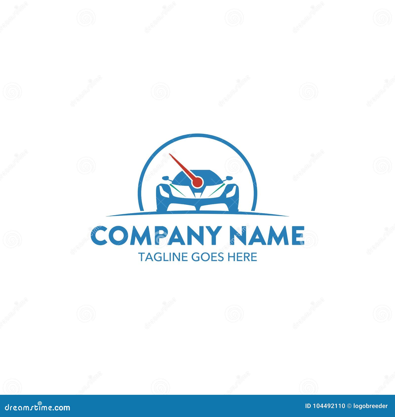 Unique Car Logo Template. Vector Stock Vector - Illustration of ...