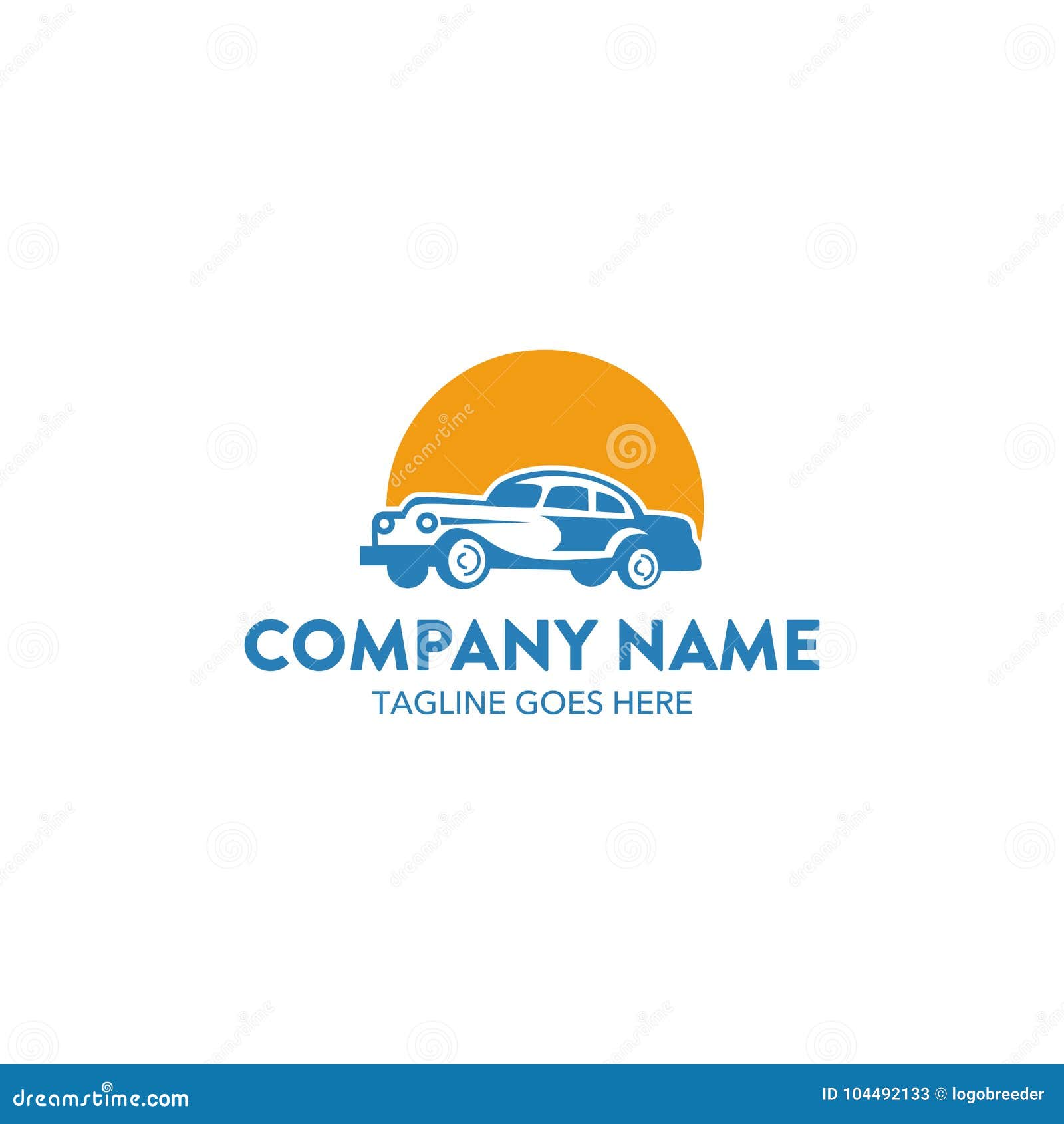 Unique Car Logo Template. Vector Stock Vector - Illustration of element ...
