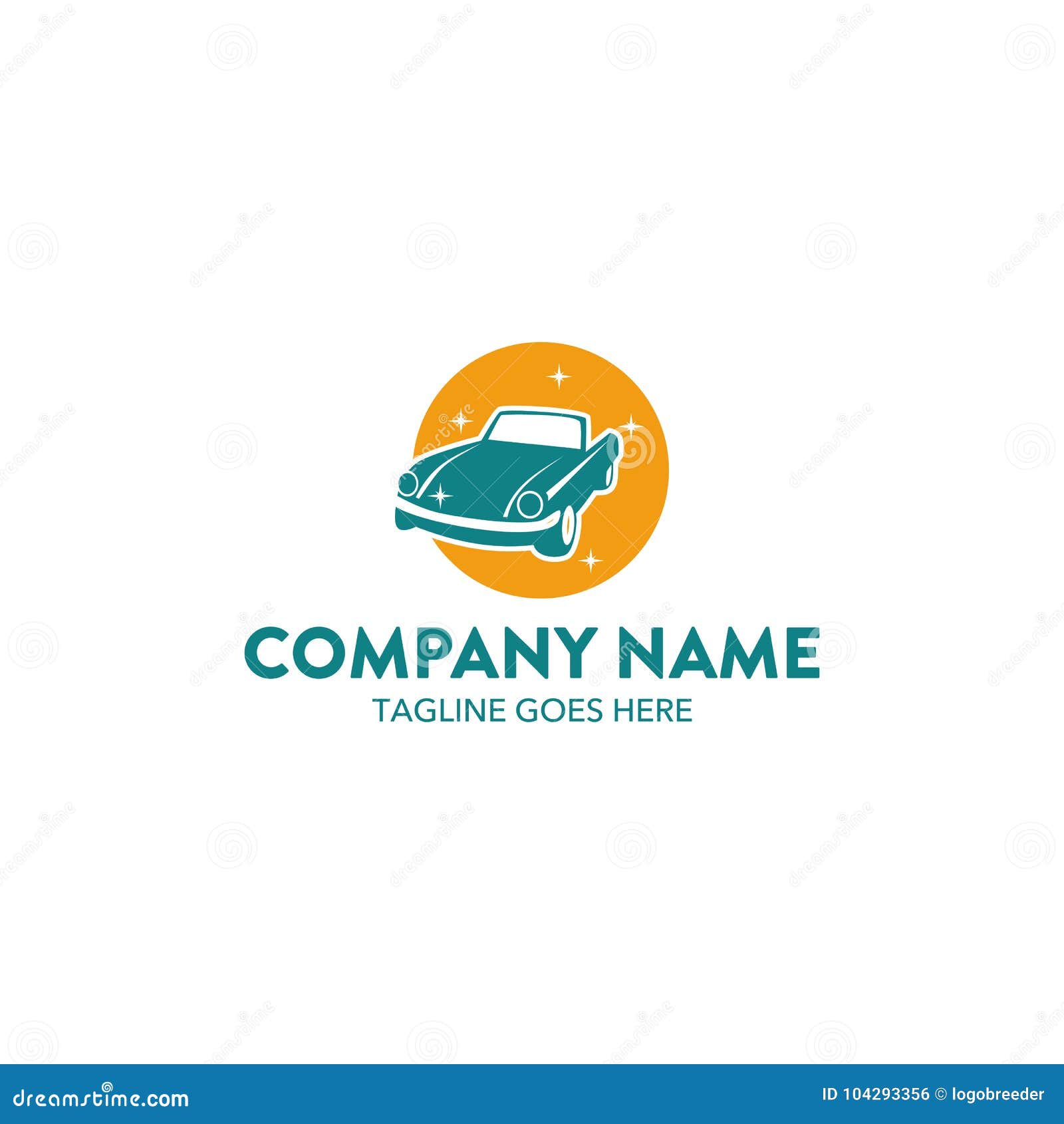 Unique Car Logo Template. Vector Stock Vector - Illustration of concept ...
