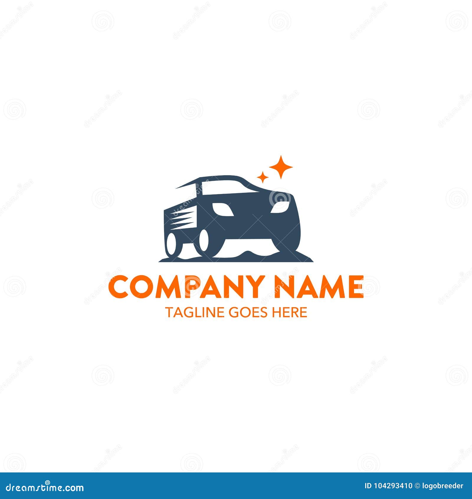 Unique Car Logo Template. Vector Stock Vector - Illustration of ...