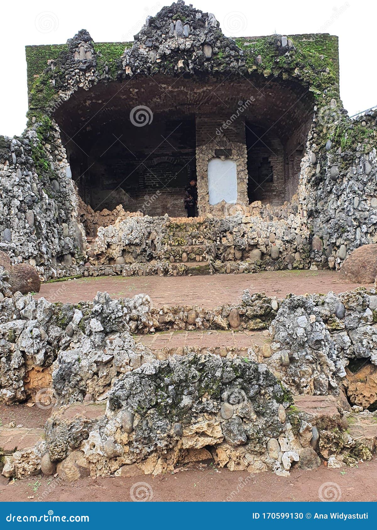 Unique Cave from Stones at the Cirebon, West Java, Indonesia Stock ...