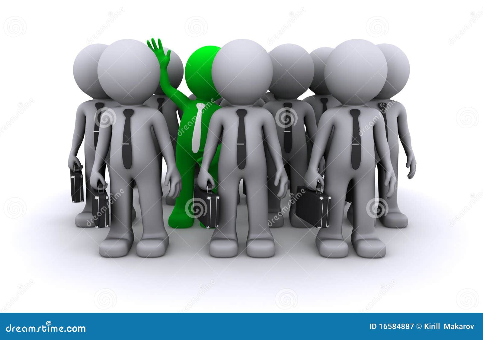 Unique character of crowd stock illustration. Illustration of ...