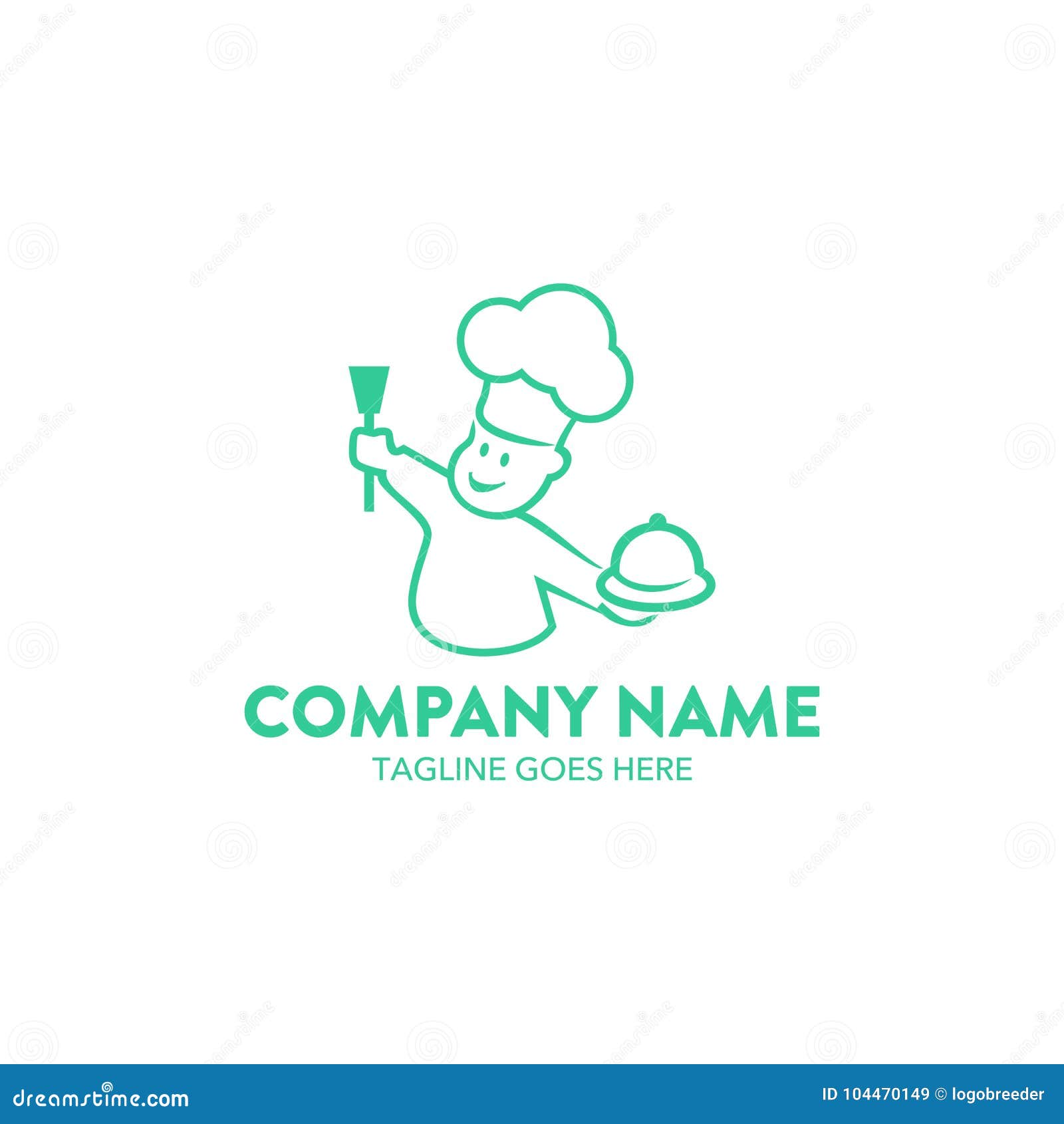 Unique Chef Logo Template. Vector Stock Vector - Illustration of ...
