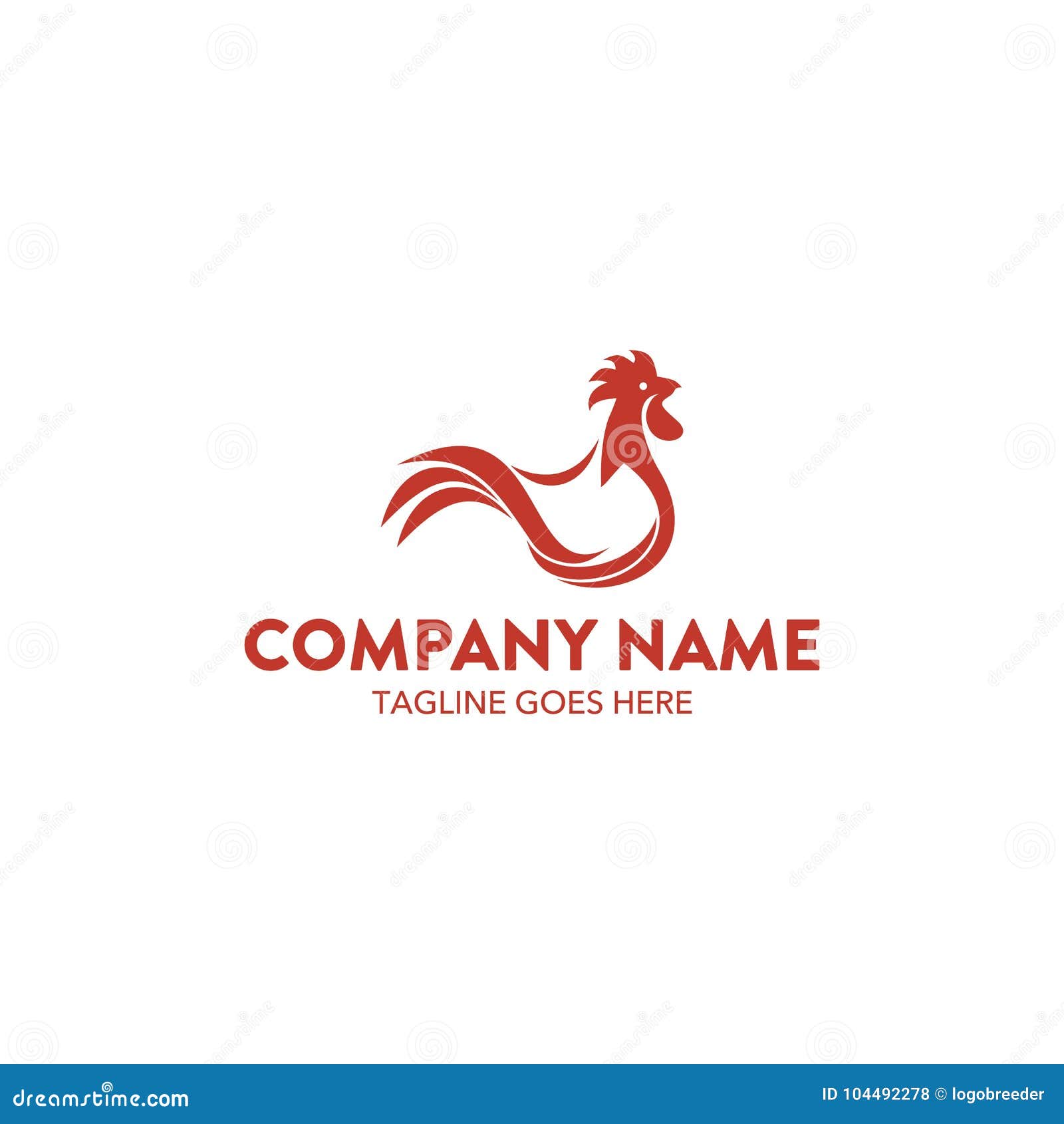 Unique Chicken Logo Template. Vector Stock Vector - Illustration of ...