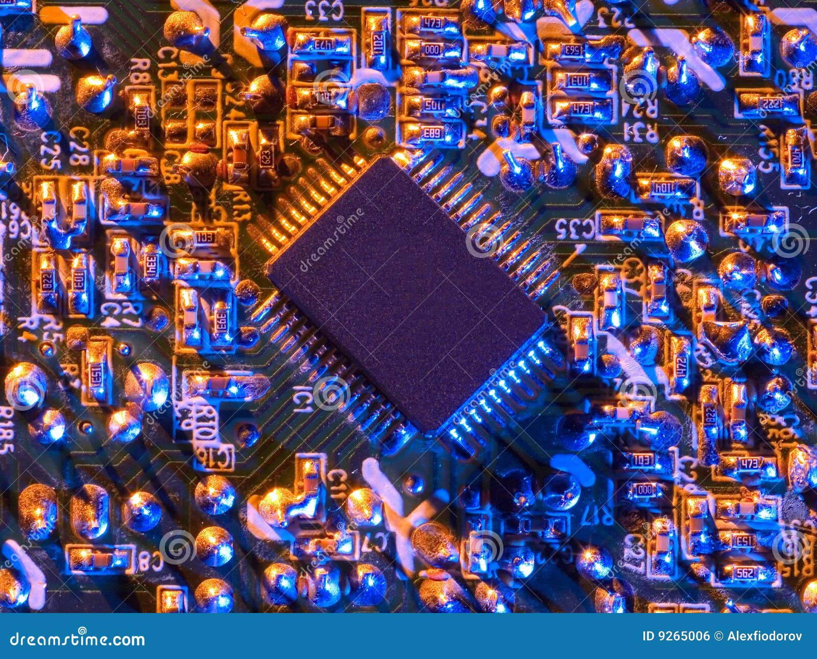 Unique Chip stock photo. Image of circuitry, electronic - 9265006