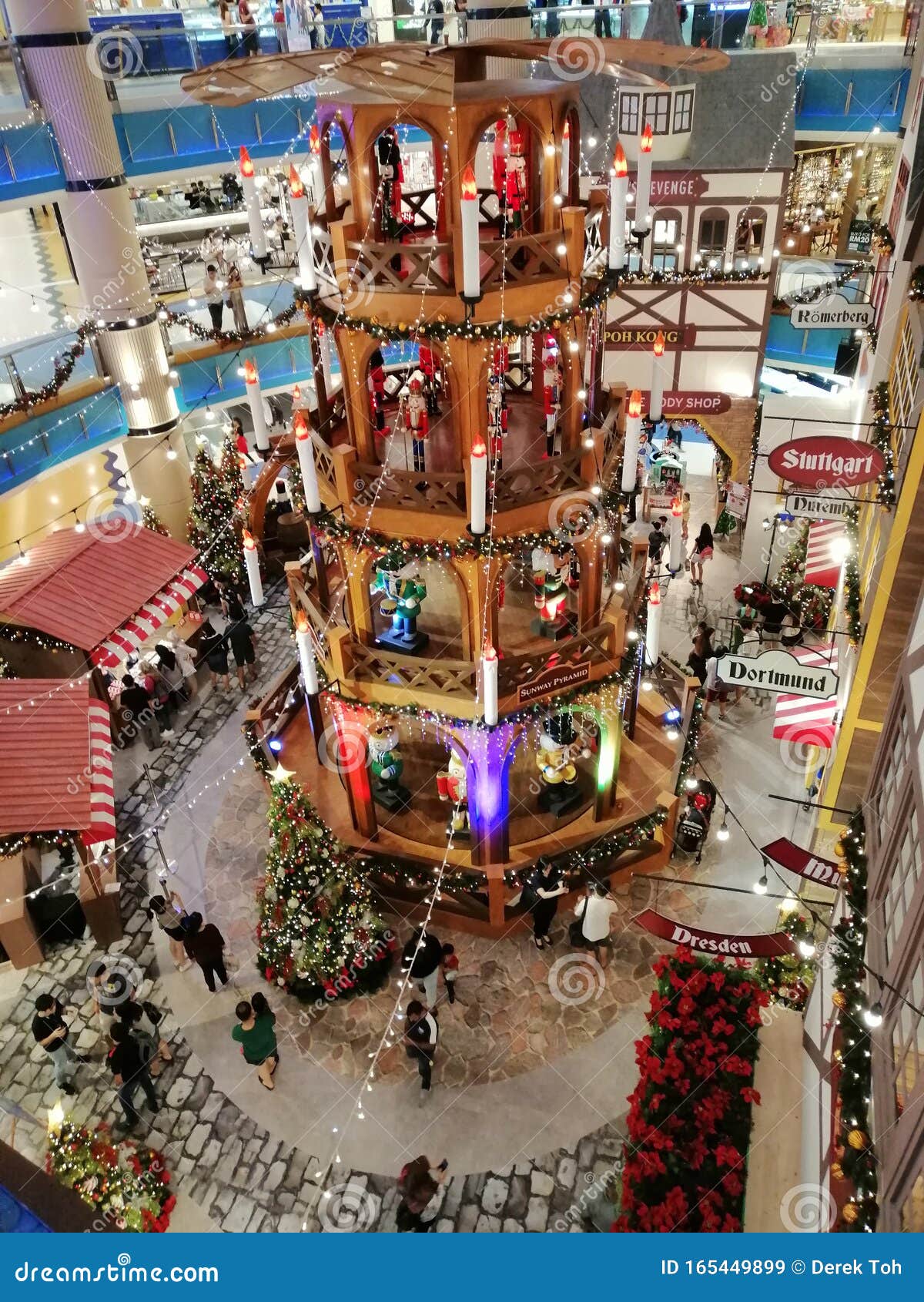 Unique Christmas Tree Decoration Inside Mall Editorial Stock Image ...