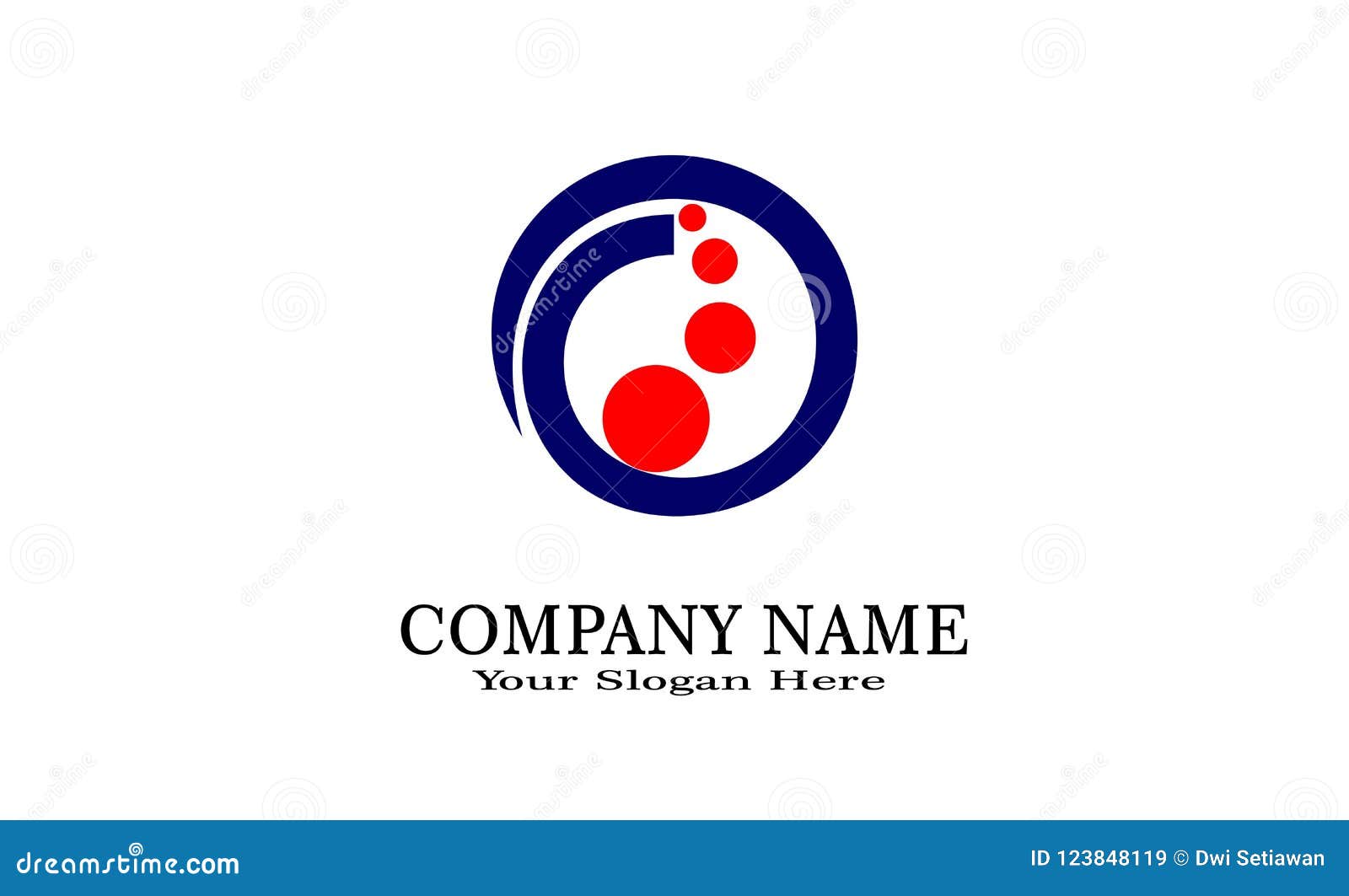 Unique circle design logo stock vector. Illustration of isolated ...