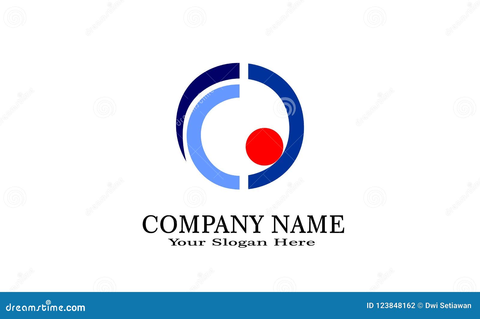 Unique circle design logo stock vector. Illustration of clean - 123848162