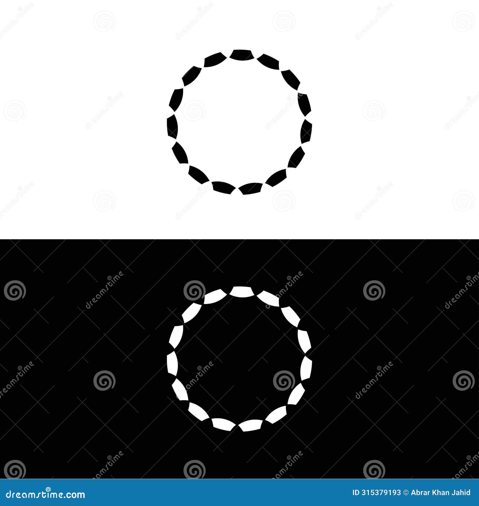 Unique Circle Vector Logo Template Stock Vector - Illustration of mark ...