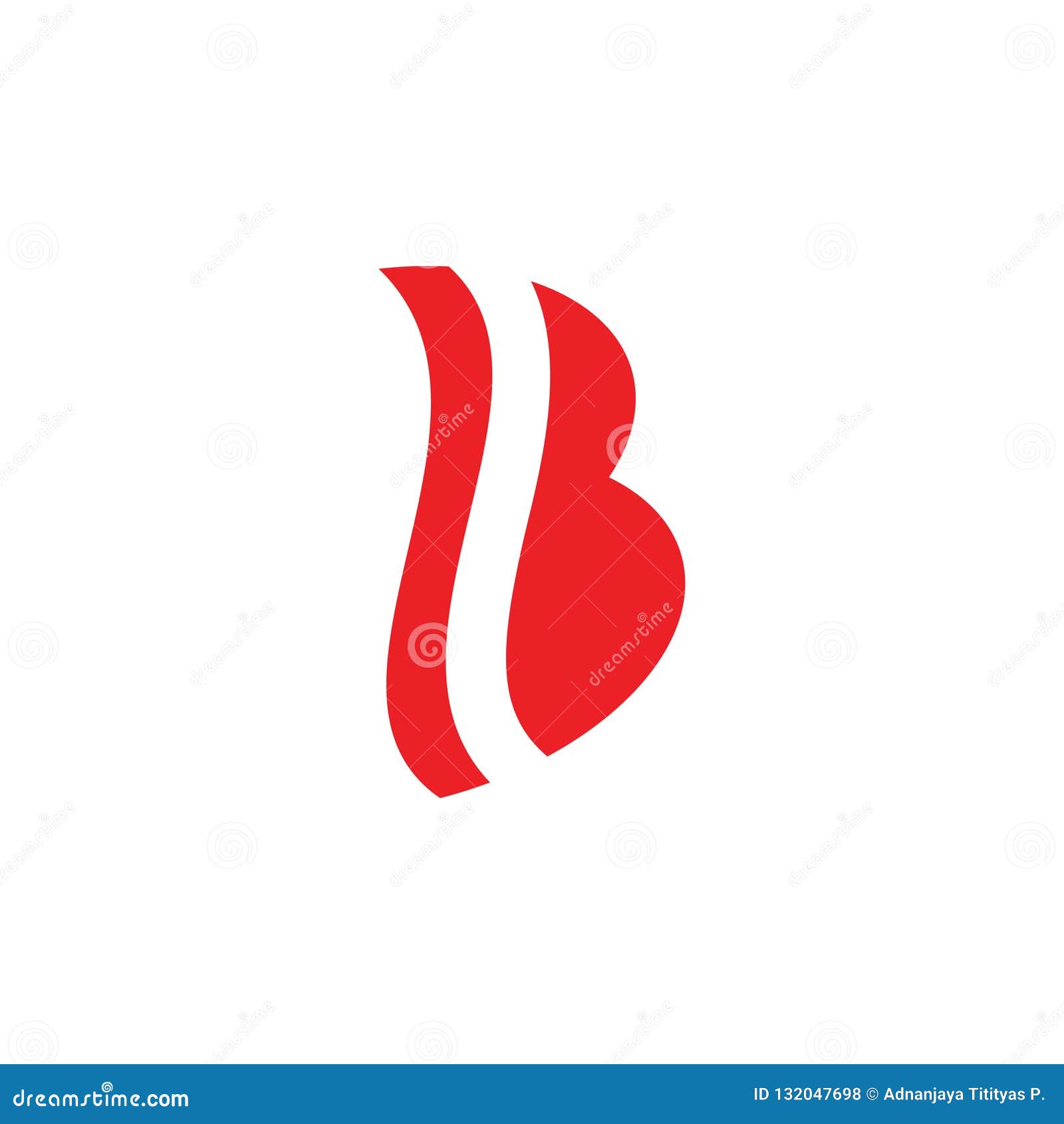 Letter B Curves Geometric Logo Stock Vector - Illustration of elegance ...