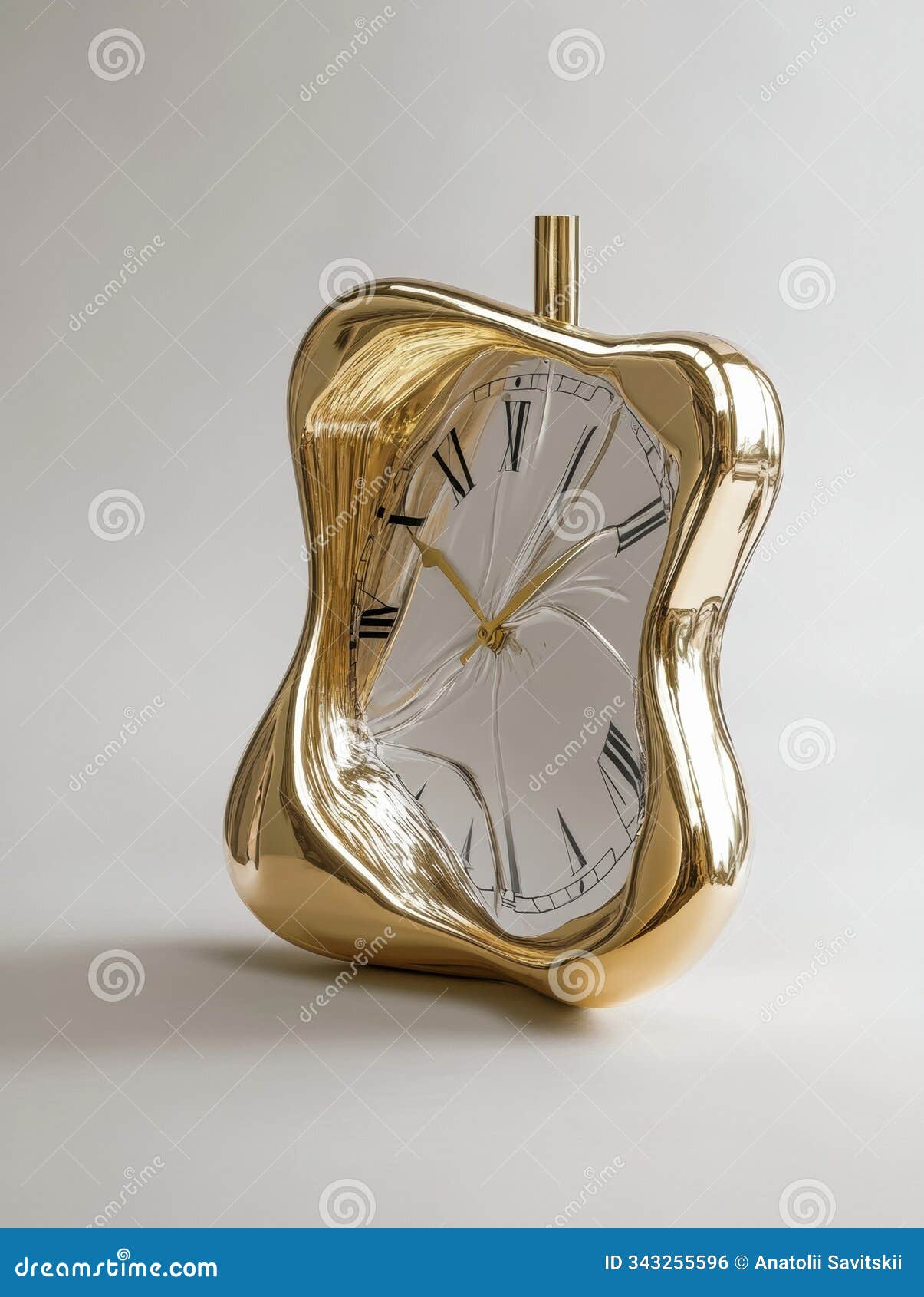 This Unique Clock Features Melting Hands, Artistically Illustrating the ...