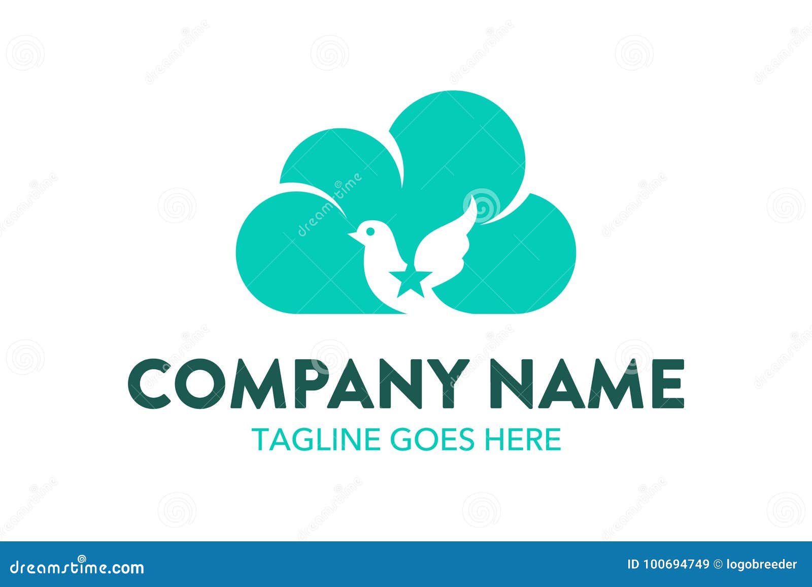 Unique Cloud Service Logo Template Stock Vector - Illustration of cloud ...