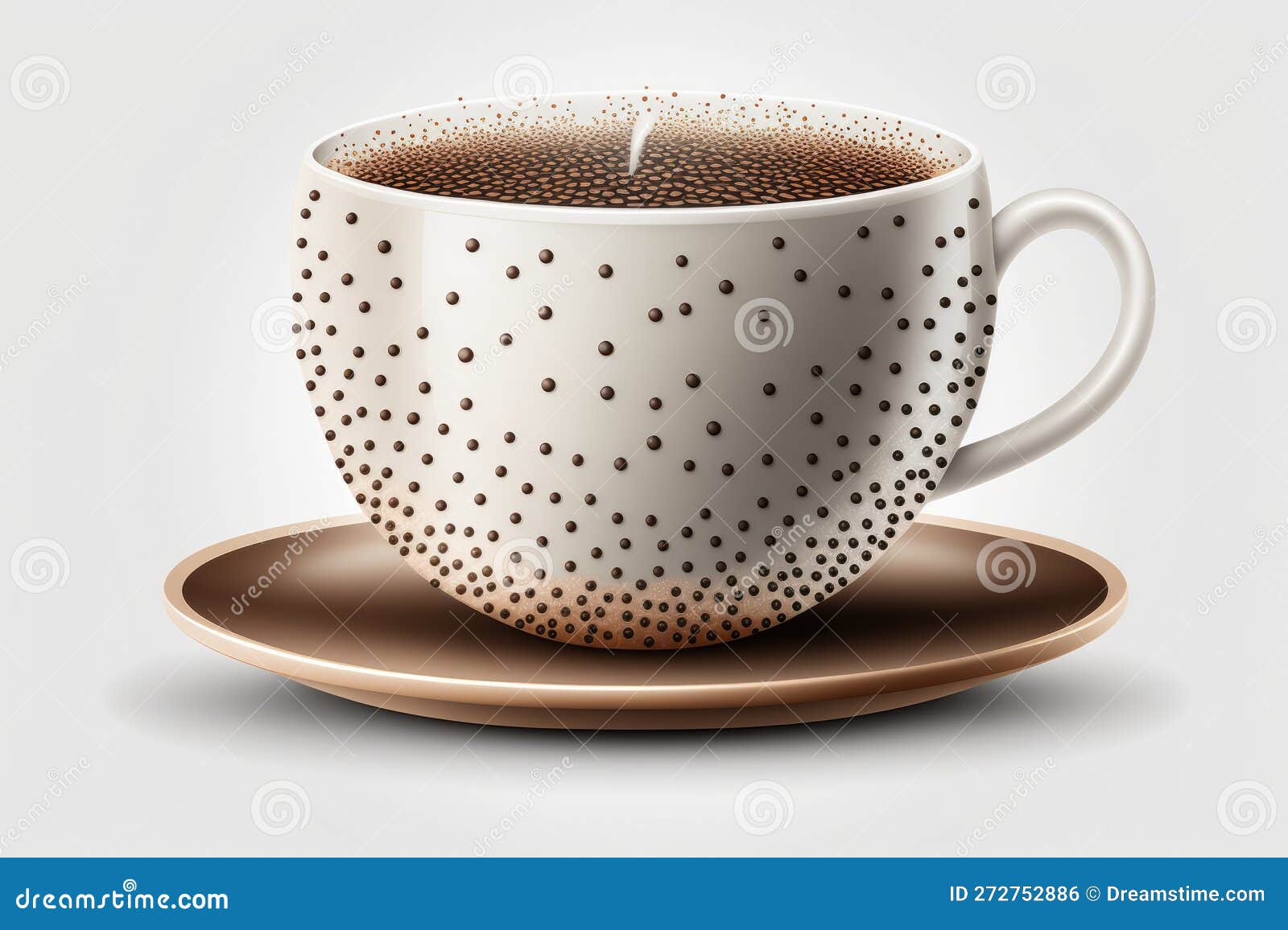 Unique Coffee Cup Vector Illustration Design. Generative Ai Stock ...