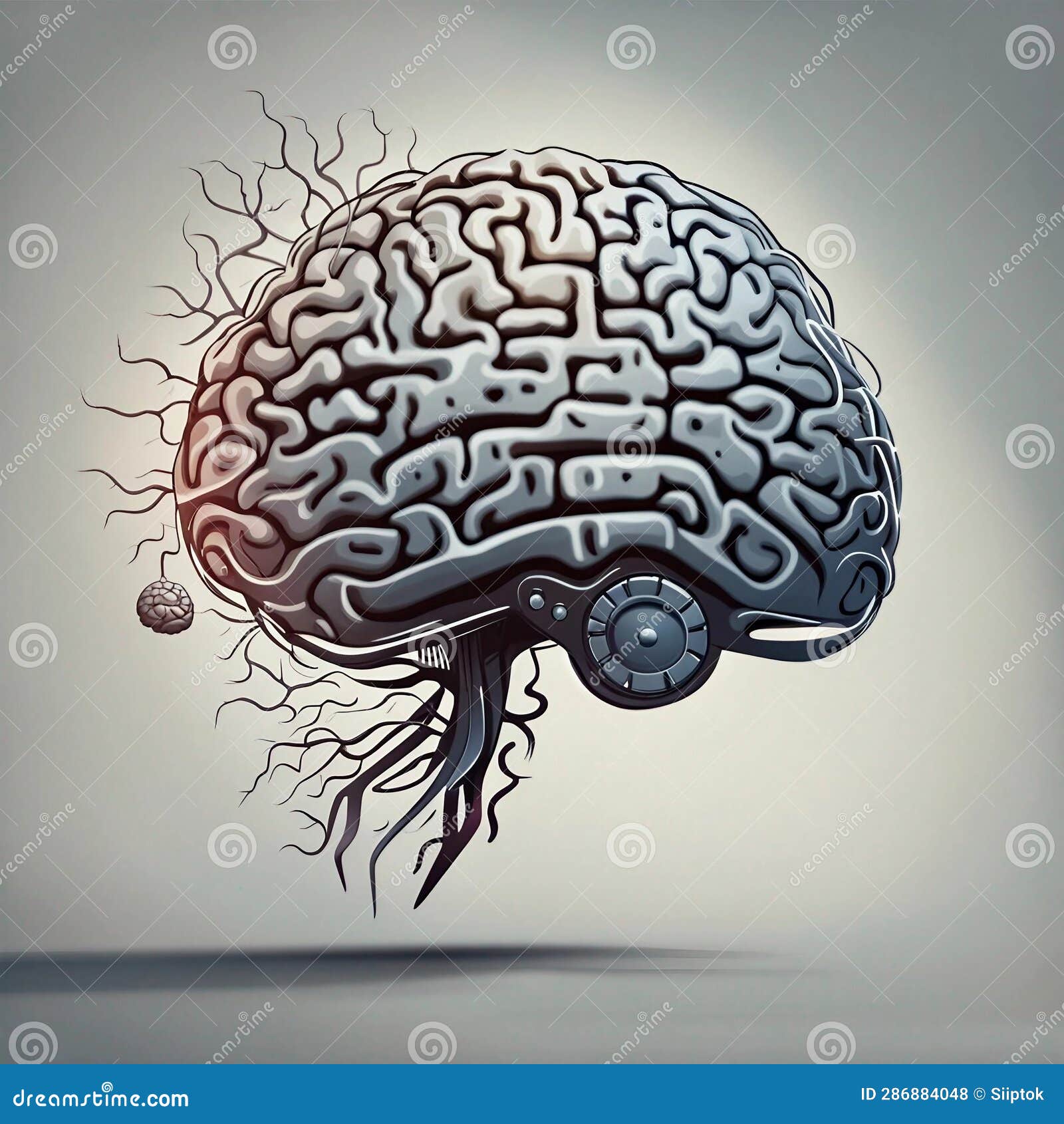 Structure Of The Brain Neuron Cartoon Vector | CartoonDealer.com #210961231