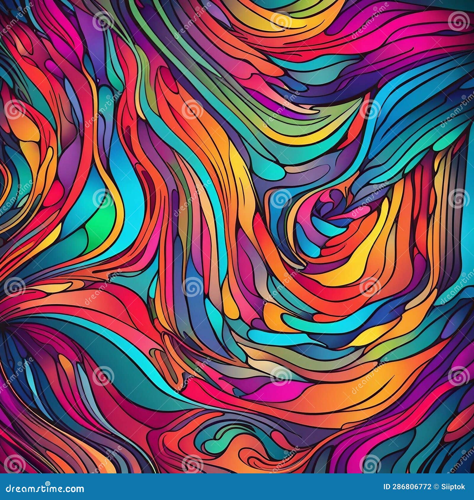 Colorful Gradation Texture Wave Abstract Background Stock Illustration ...