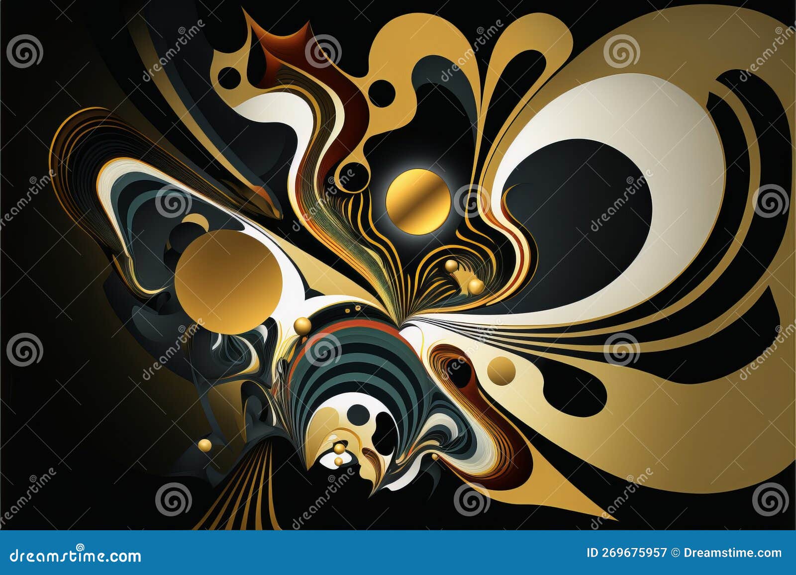 Adaptability Abstract Art (generative AI) Stock Illustration ...
