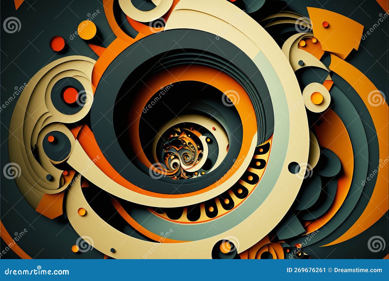 Curiosity Abstract Art (generative AI) Stock Illustration ...