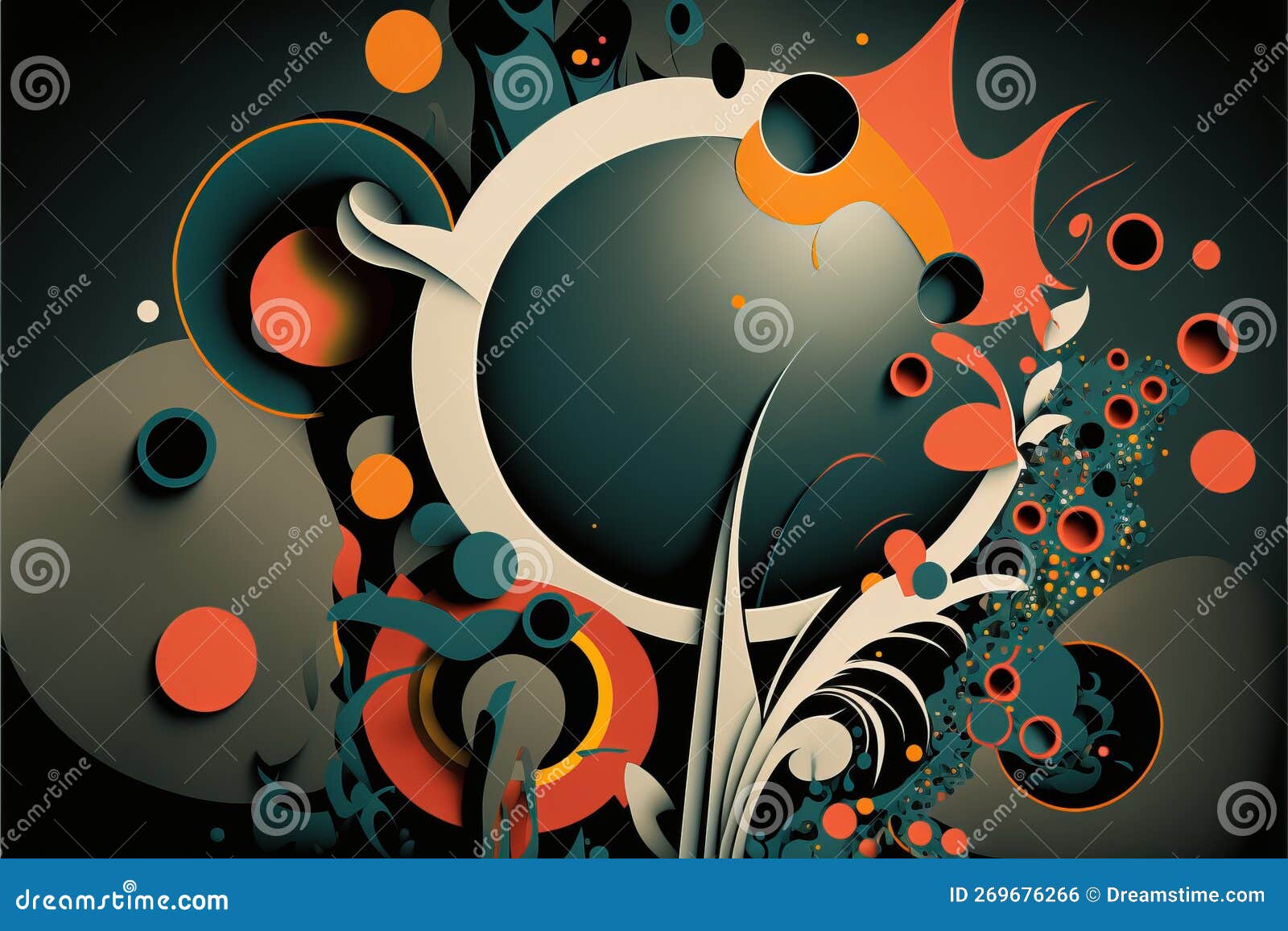 Curiosity Abstract Art (generative AI) Stock Illustration ...
