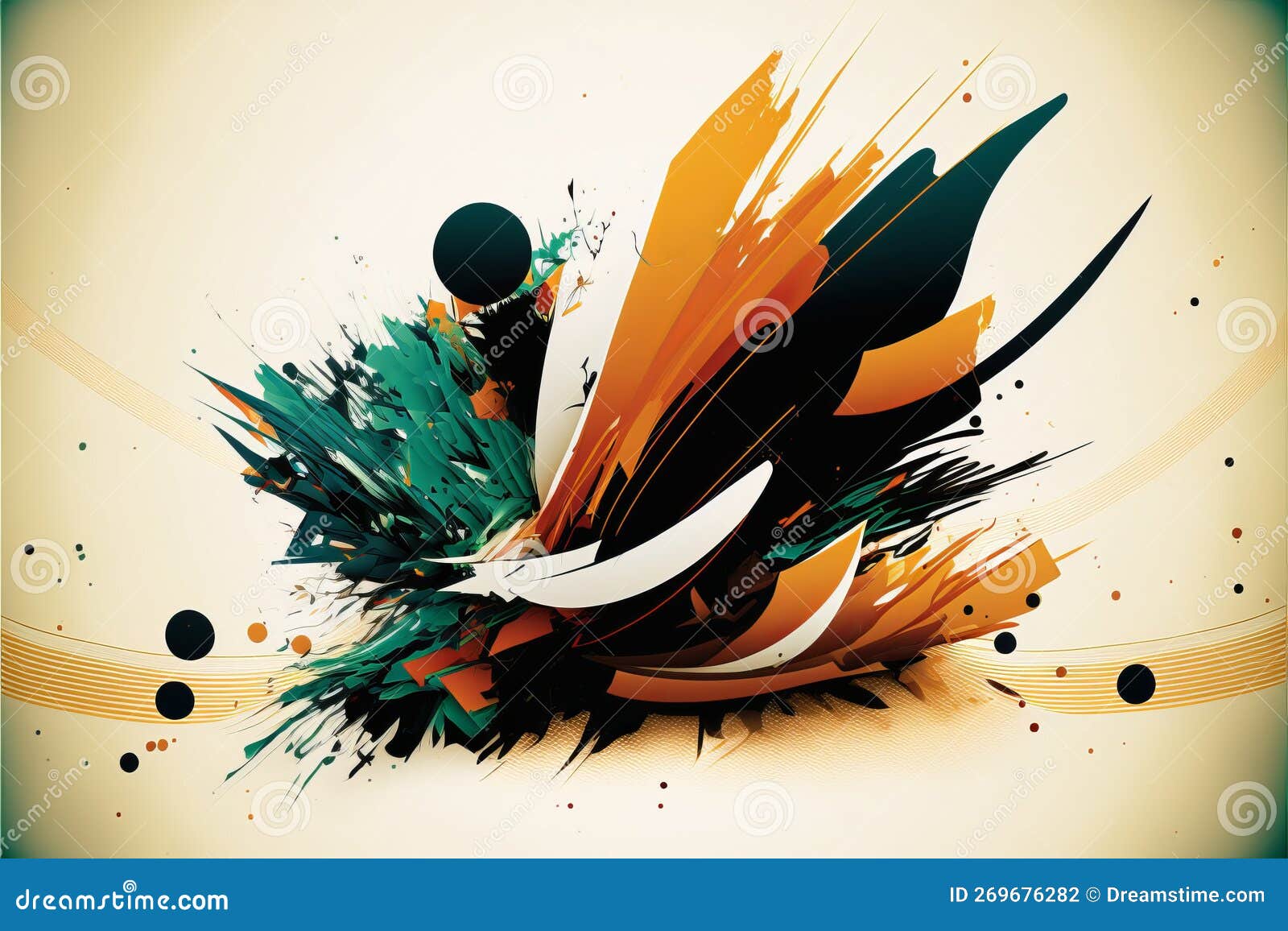 Daring Abstract Art (generative AI) Stock Illustration - Illustration ...