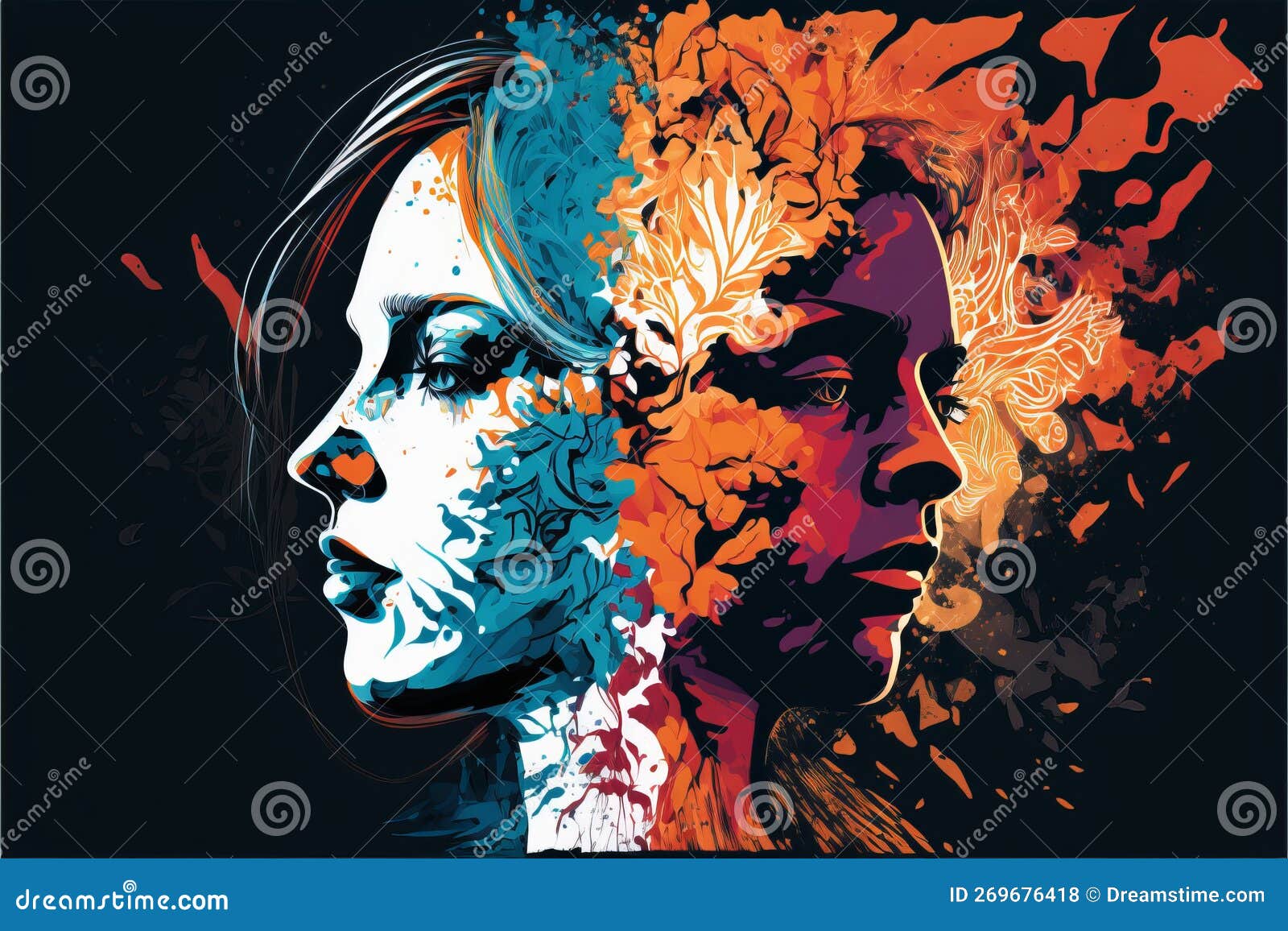 Empathy Abstract Art (generative AI) Royalty-Free Stock Image ...