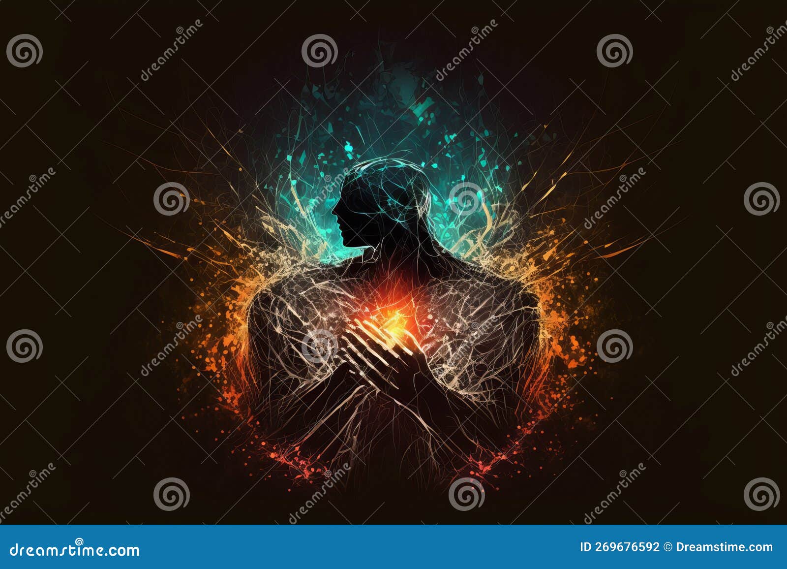 Forgiveness Abstract Art (generative AI) Stock Illustration ...