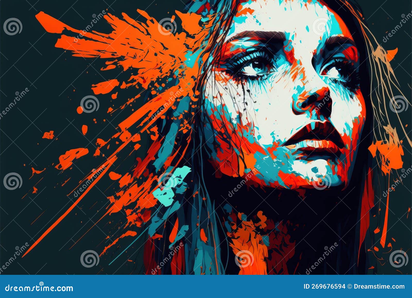 Forgiveness Abstract Art (generative AI) Stock Illustration ...