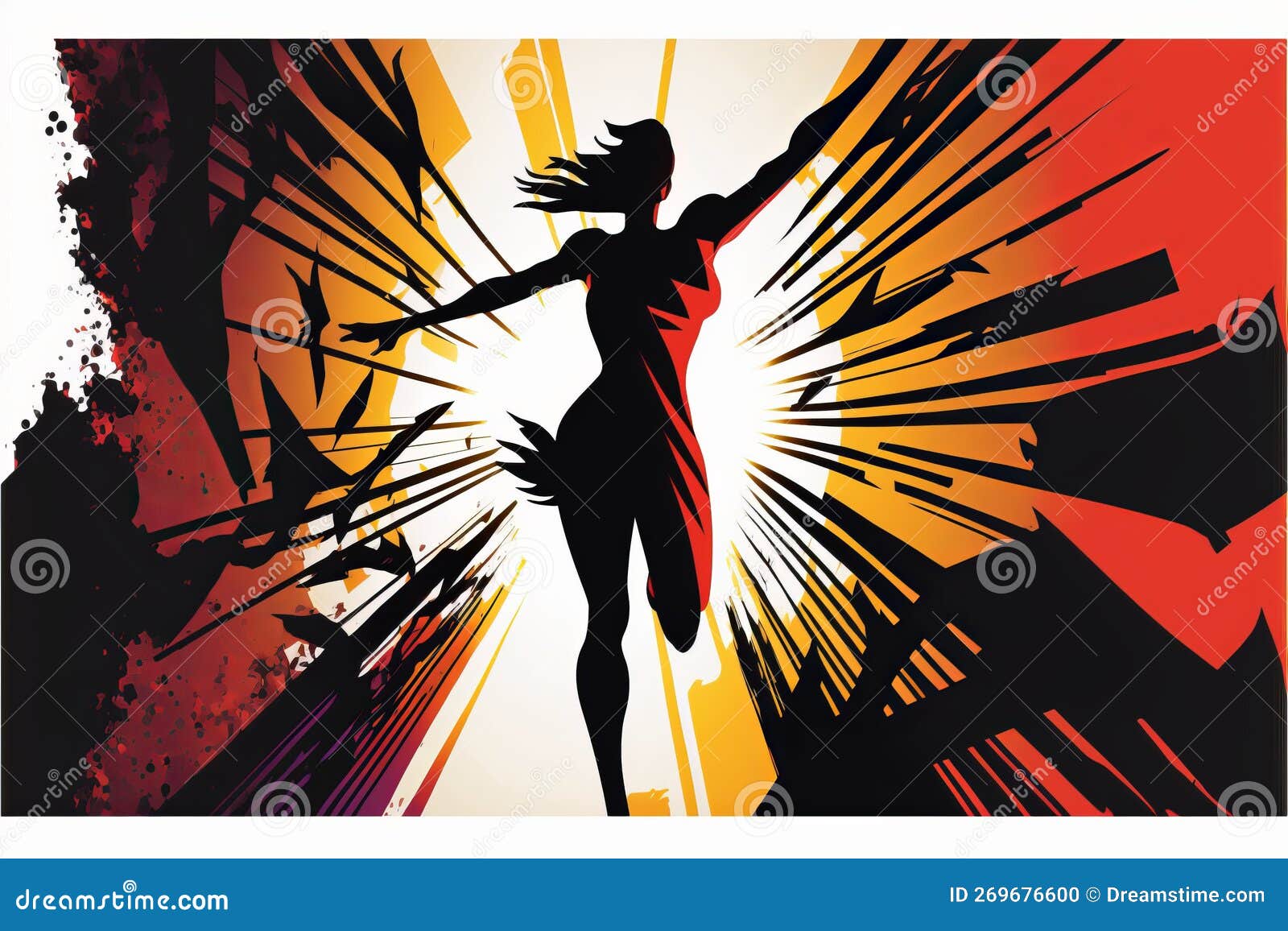 Freedom Abstract Art (generative AI) Stock Illustration - Illustration ...