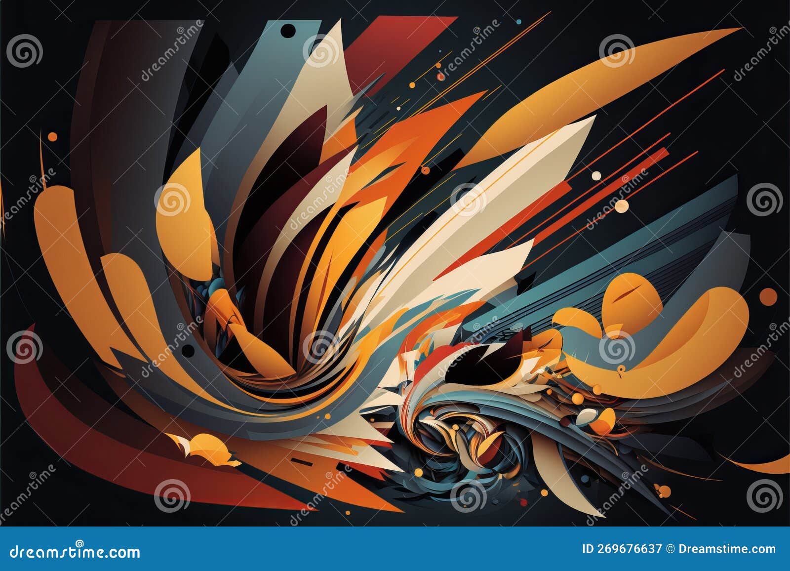 Generosity Abstract Art (generative AI) Stock Illustration ...