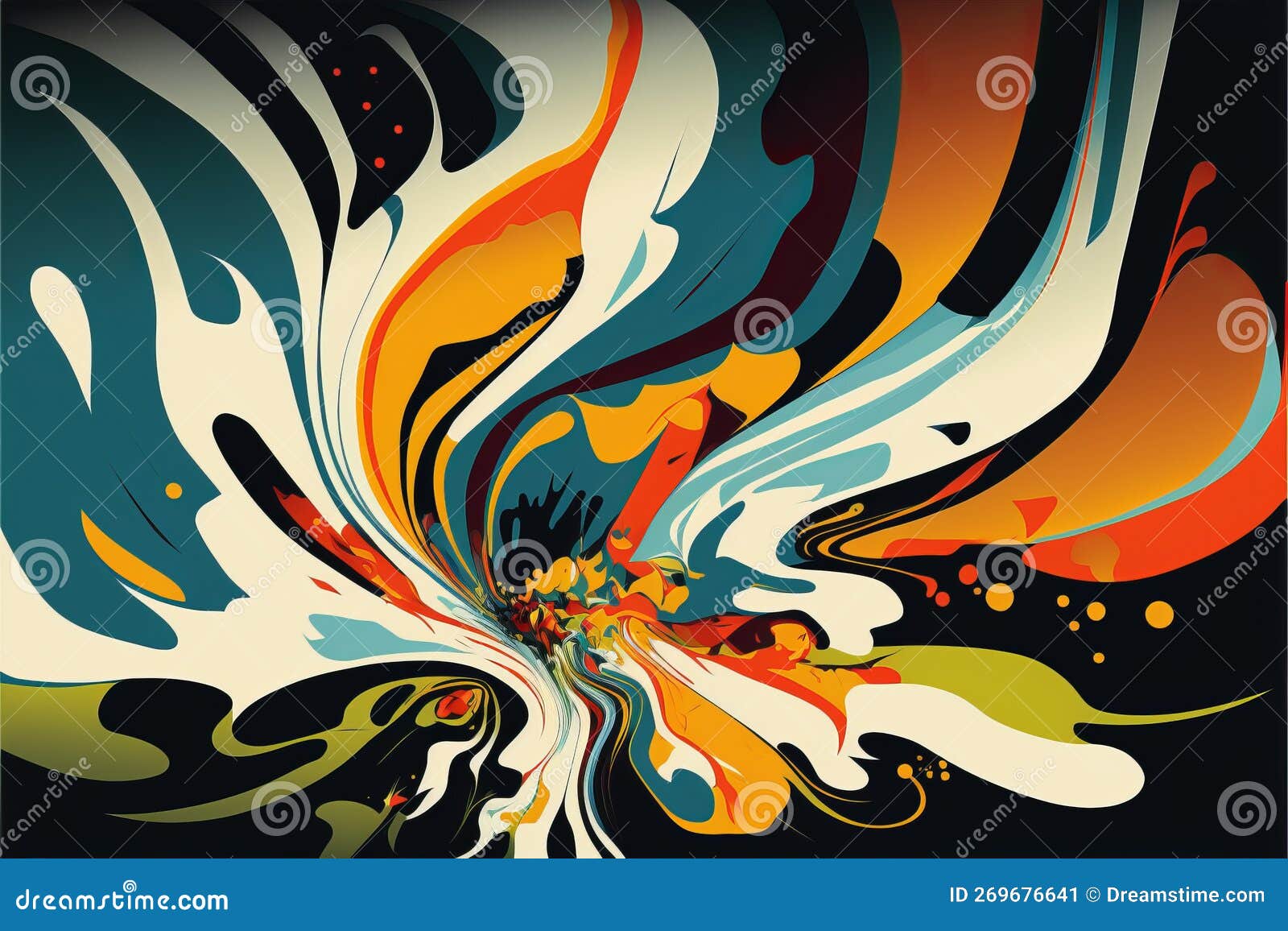 Generosity Abstract Art (generative AI) Stock Illustration ...