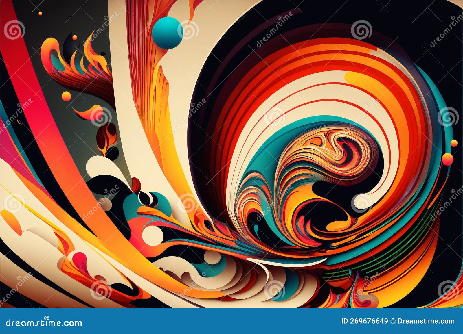 Generosity Abstract Art (generative AI) Stock Illustration ...